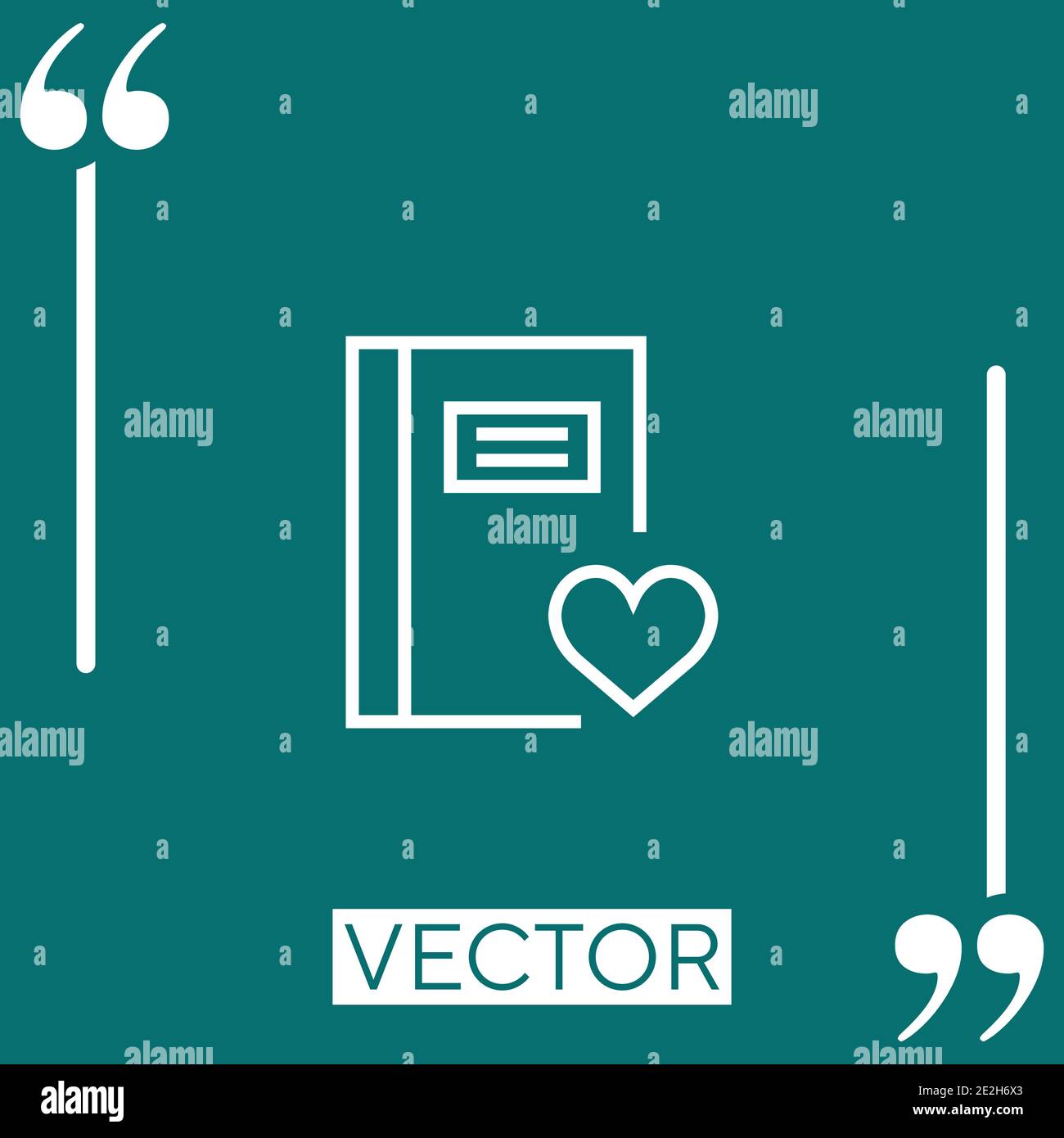 notebook vector icon Linear icon. Editable stroke line Stock Vector ...