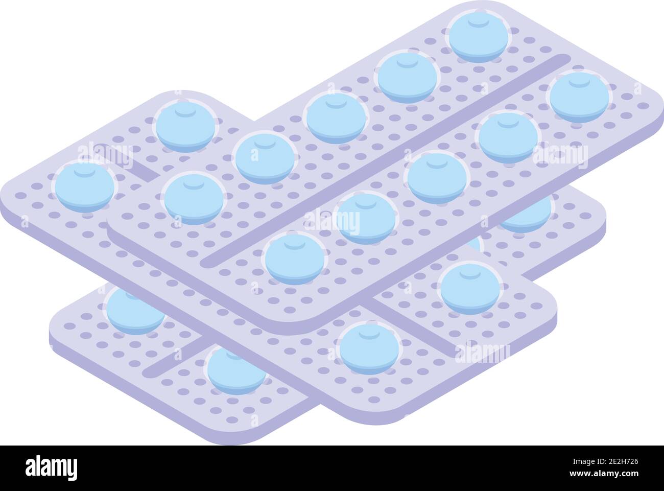 Pill packs icon. Isometric of pill packs vector icon for web design ...