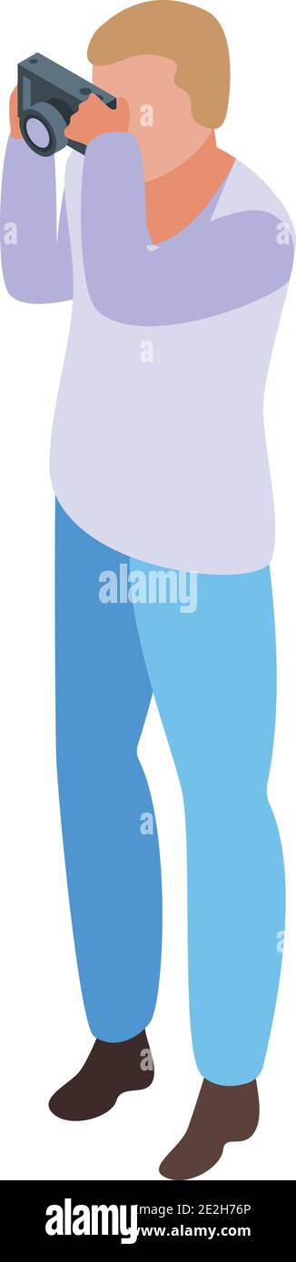 Event photographer icon. Isometric of event photographer vector icon ...