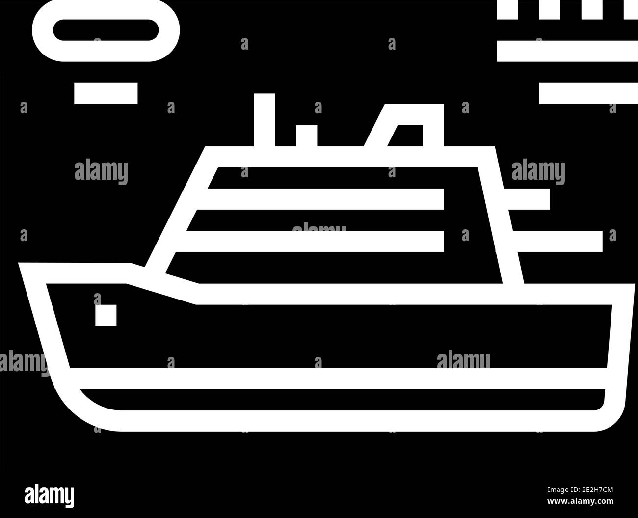 ship modeling glyph icon vector illustration sign Stock Vector Image ...