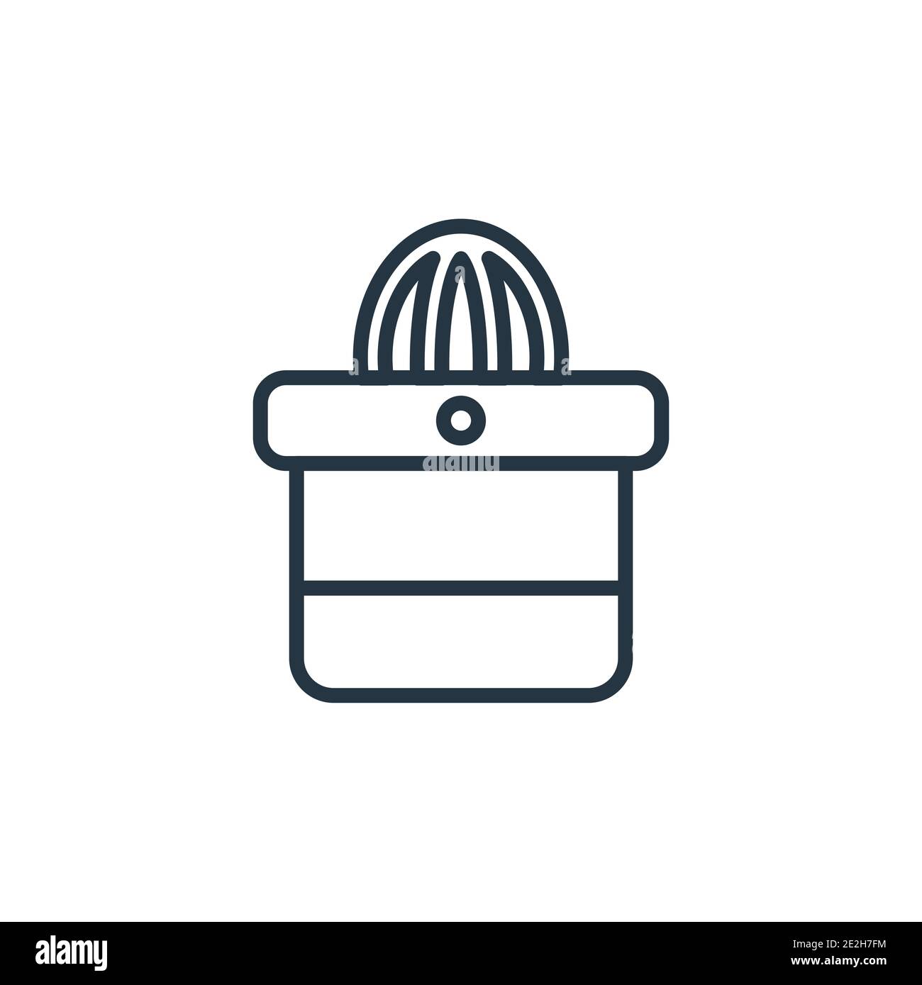 Squeezer outline vector icon. Thin line black squeezer icon, flat ...