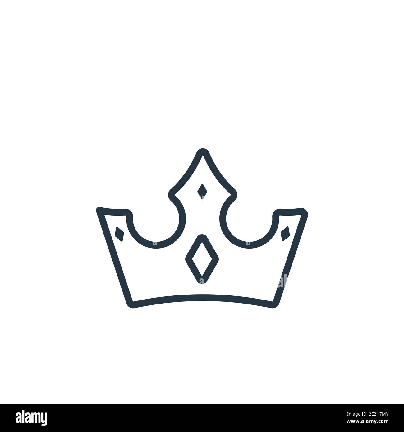 King outline vector icon. Thin line black king icon, flat vector simple ...