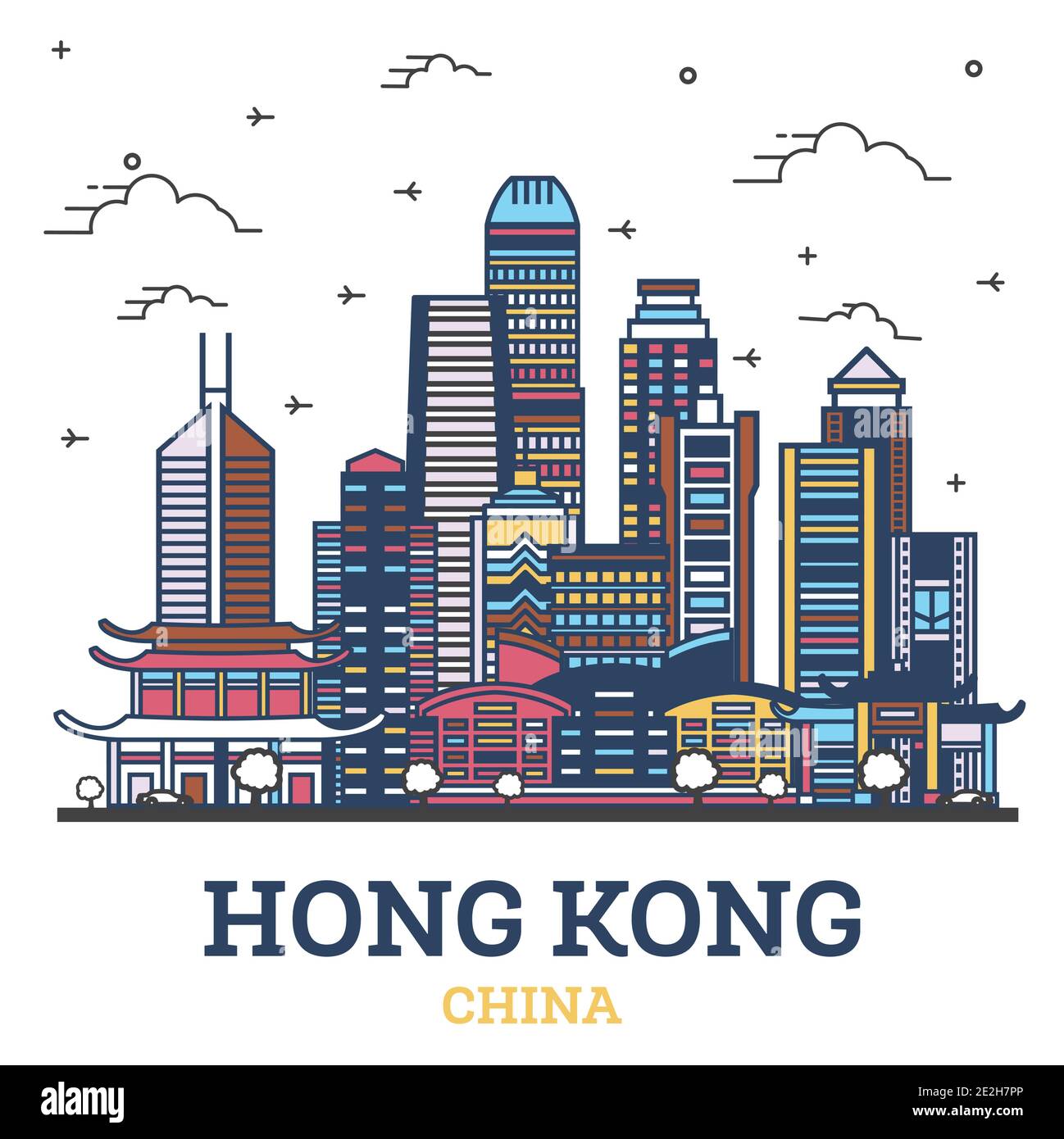 Hong Kong City Drawing