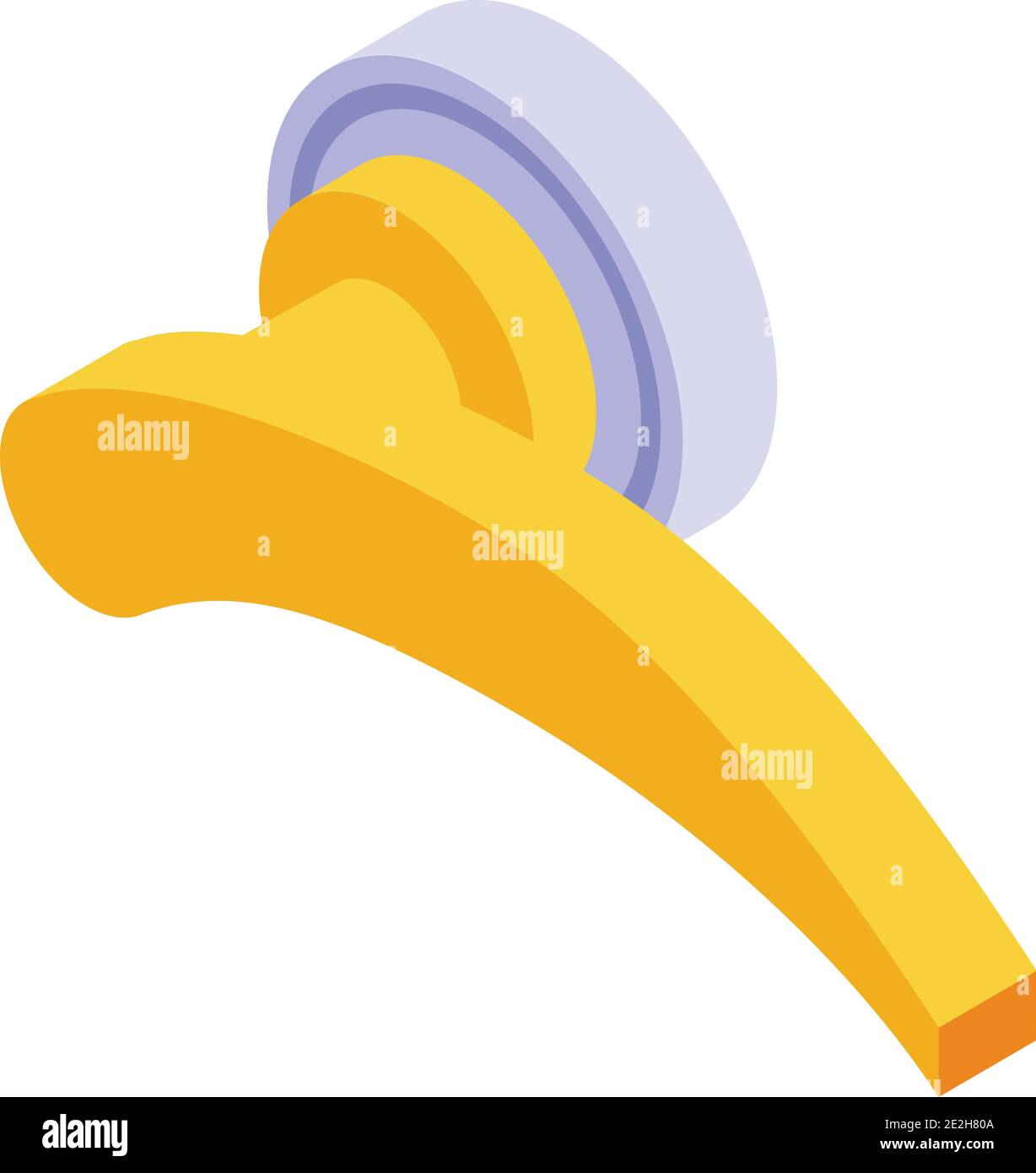 Lock door handle icon. Isometric of lock door handle vector icon for ...