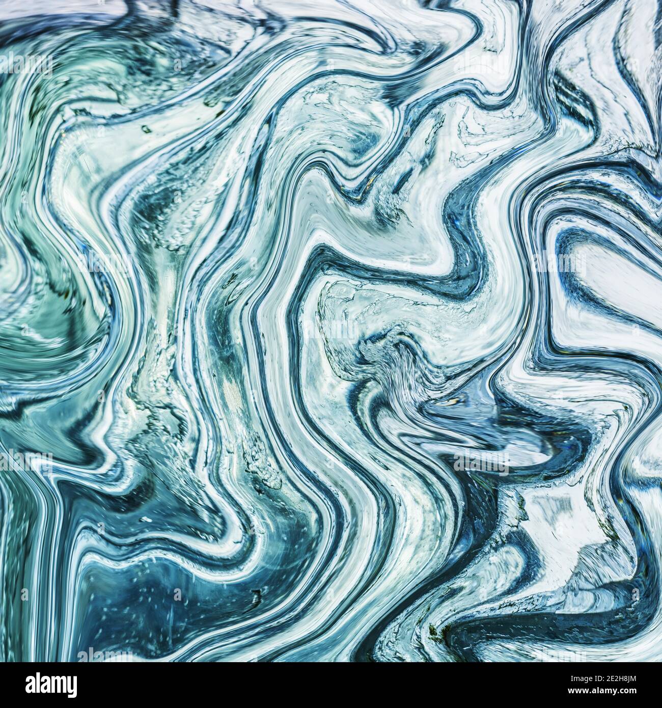 Abstract blue liquid marble texture design background Stock Photo - Alamy