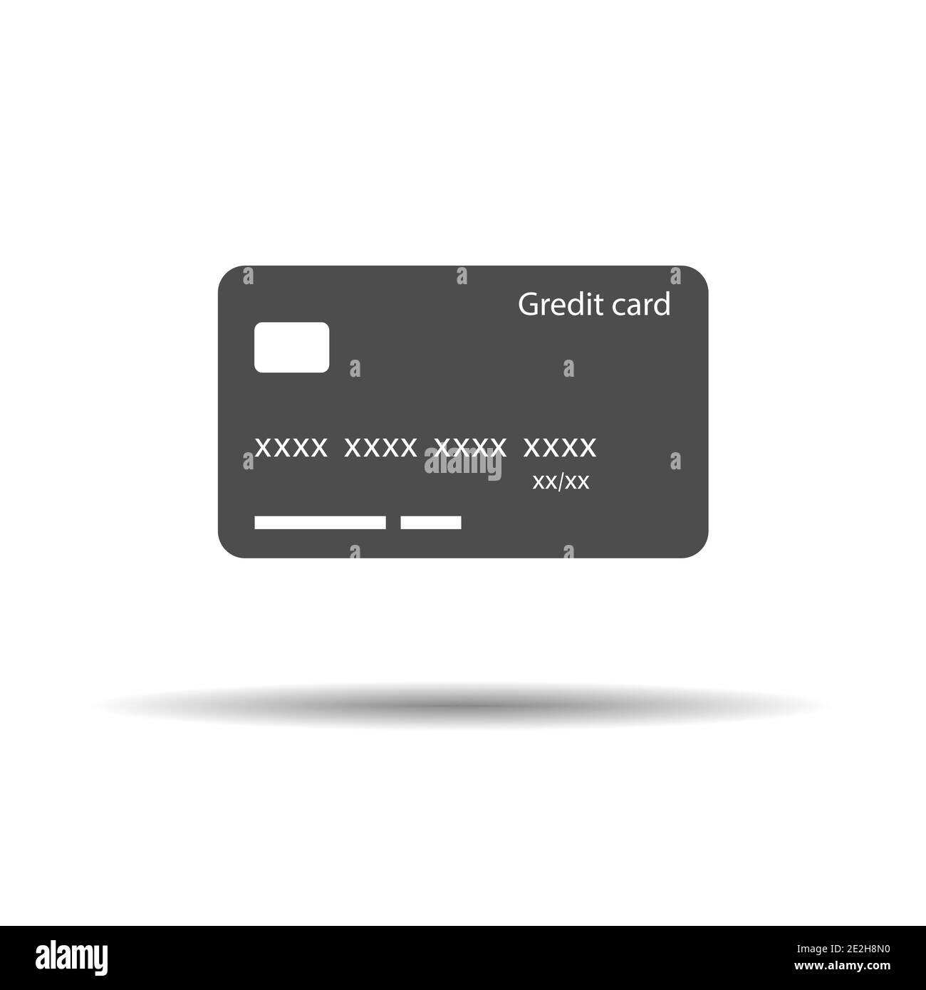 Bank credit card. Vector illustration isolated on white background ...