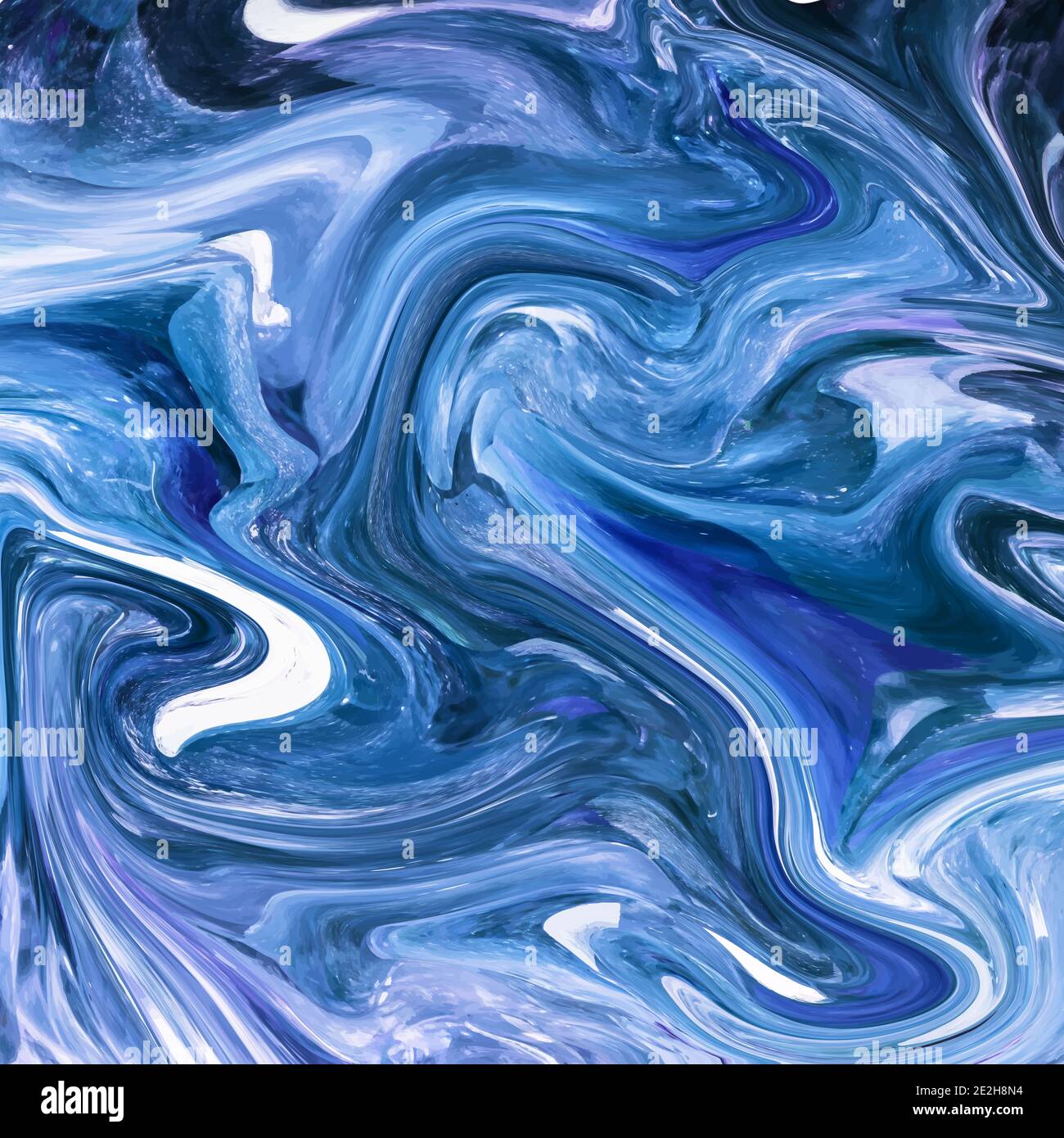 Abstract blue liquid marble texture design background Stock Photo - Alamy