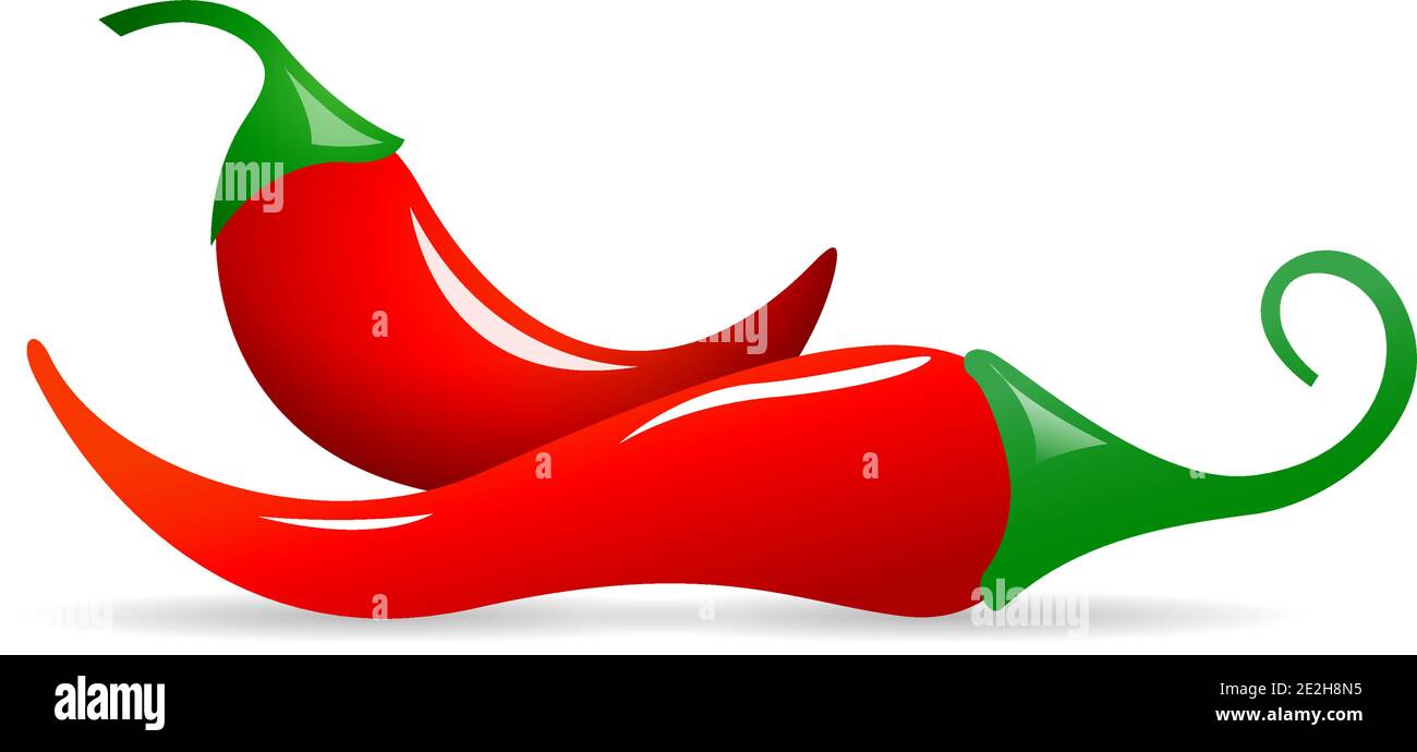 Vector sign two red chili Stock Vector Image & Art - Alamy