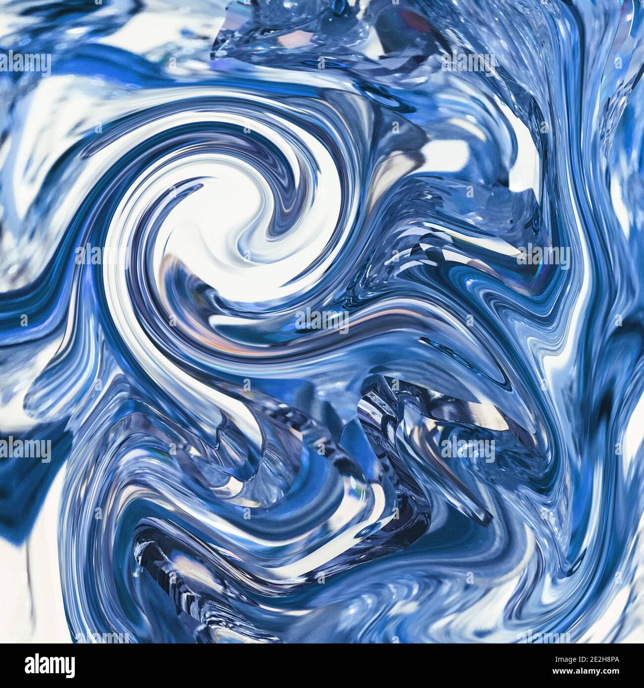 Abstract blue liquid marble texture design background Stock Photo - Alamy
