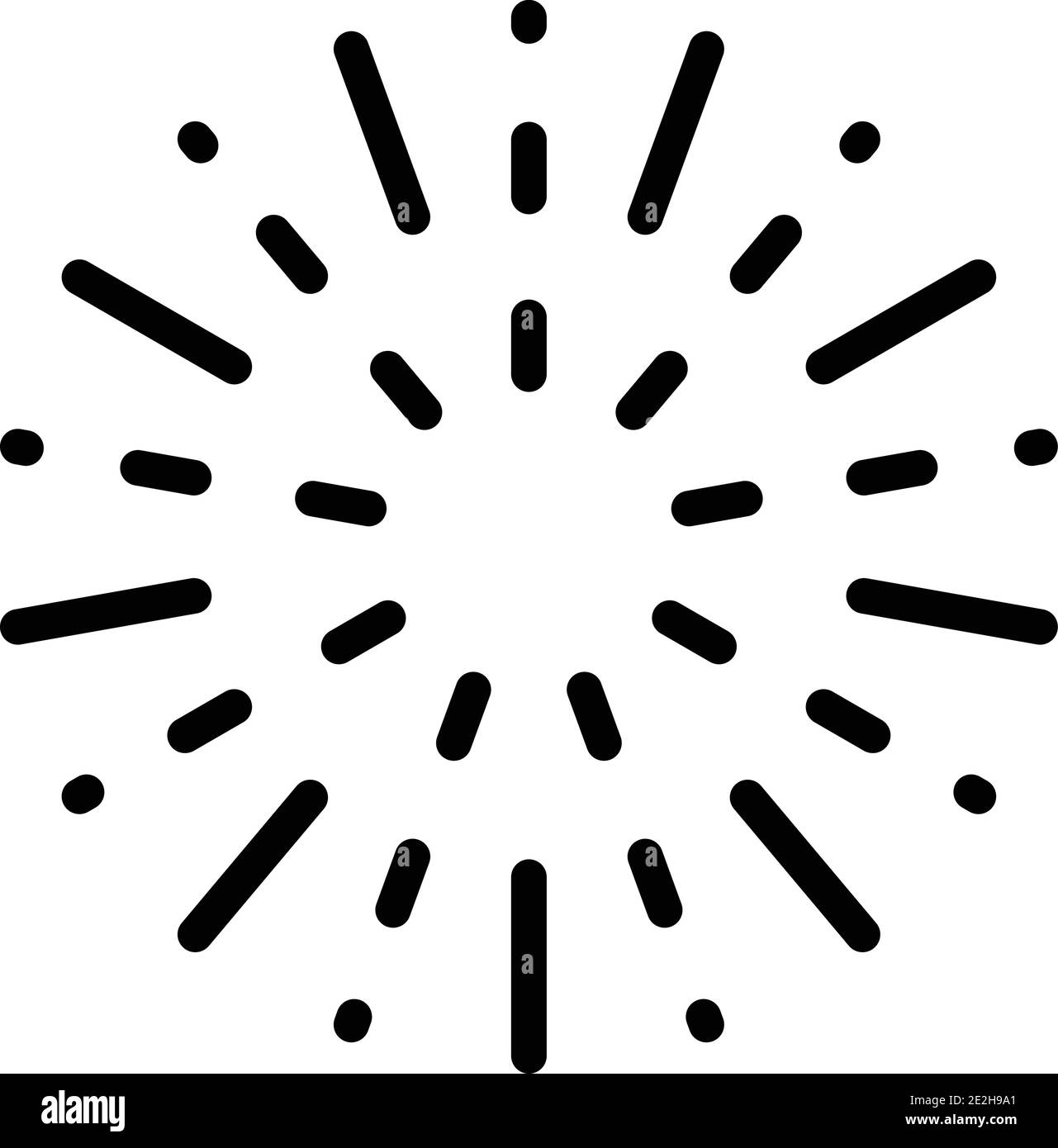 Firework cracker icon. Outline firework cracker vector icon for web ...