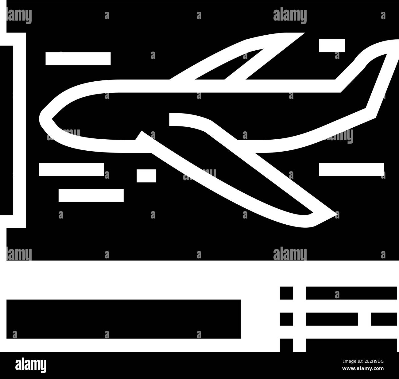 airplane crash test glyph icon vector illustration Stock Vector Image ...