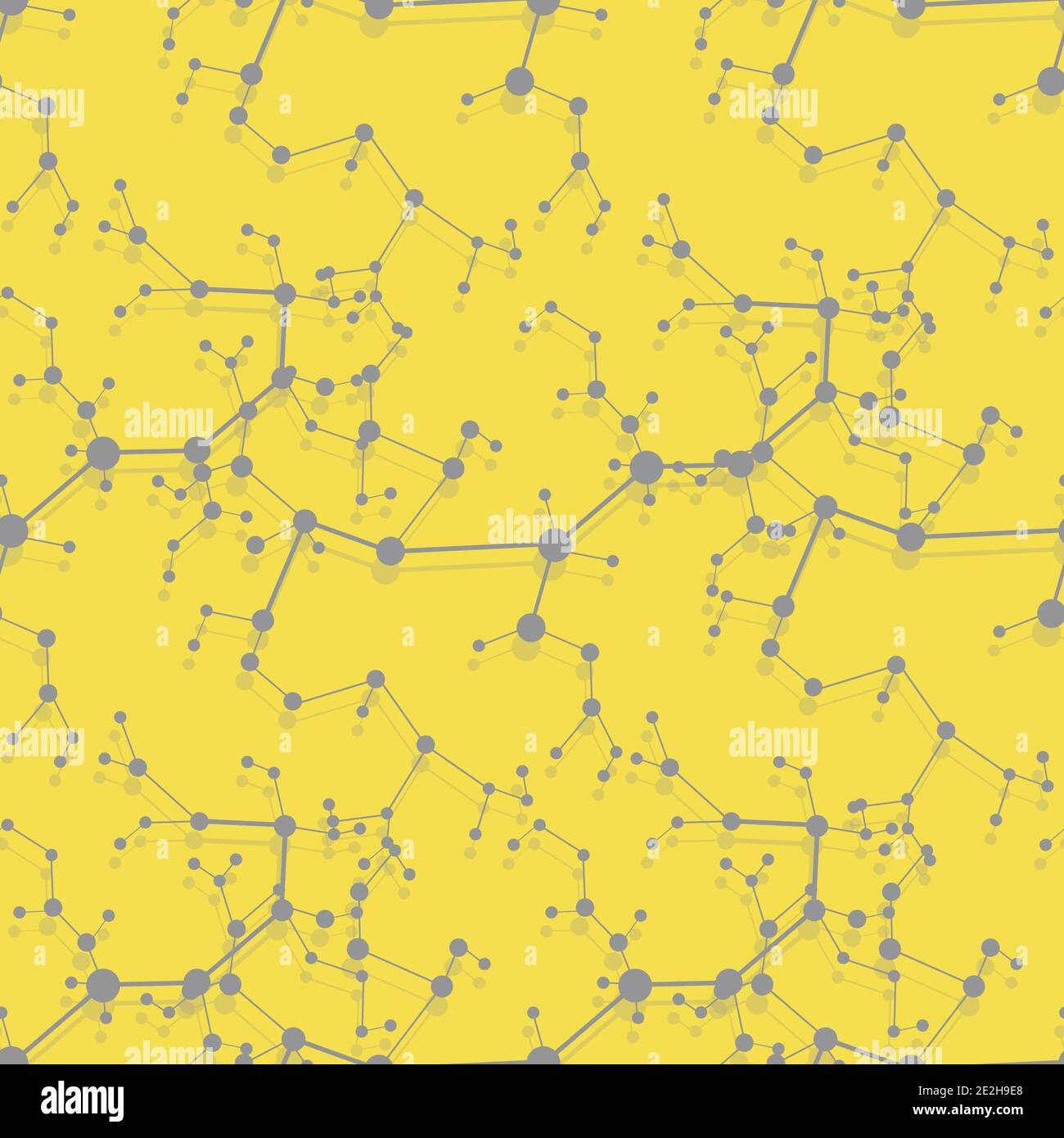 Seamless pattern with structures of molecules and communication ...
