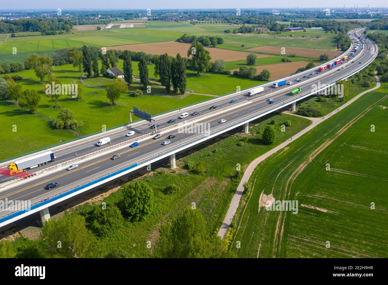 Fleher Bridge in Dusseldorf Stock Photo - Alamy