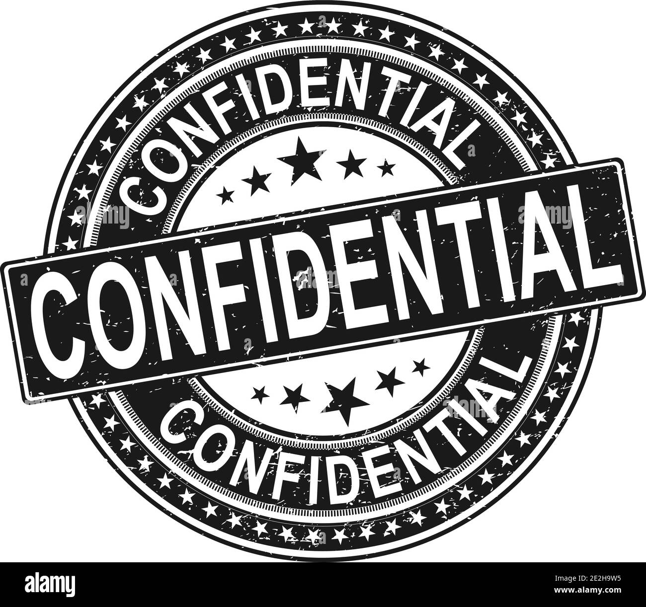 confidential rubber stamp isolated on white vector illustration Stock ...