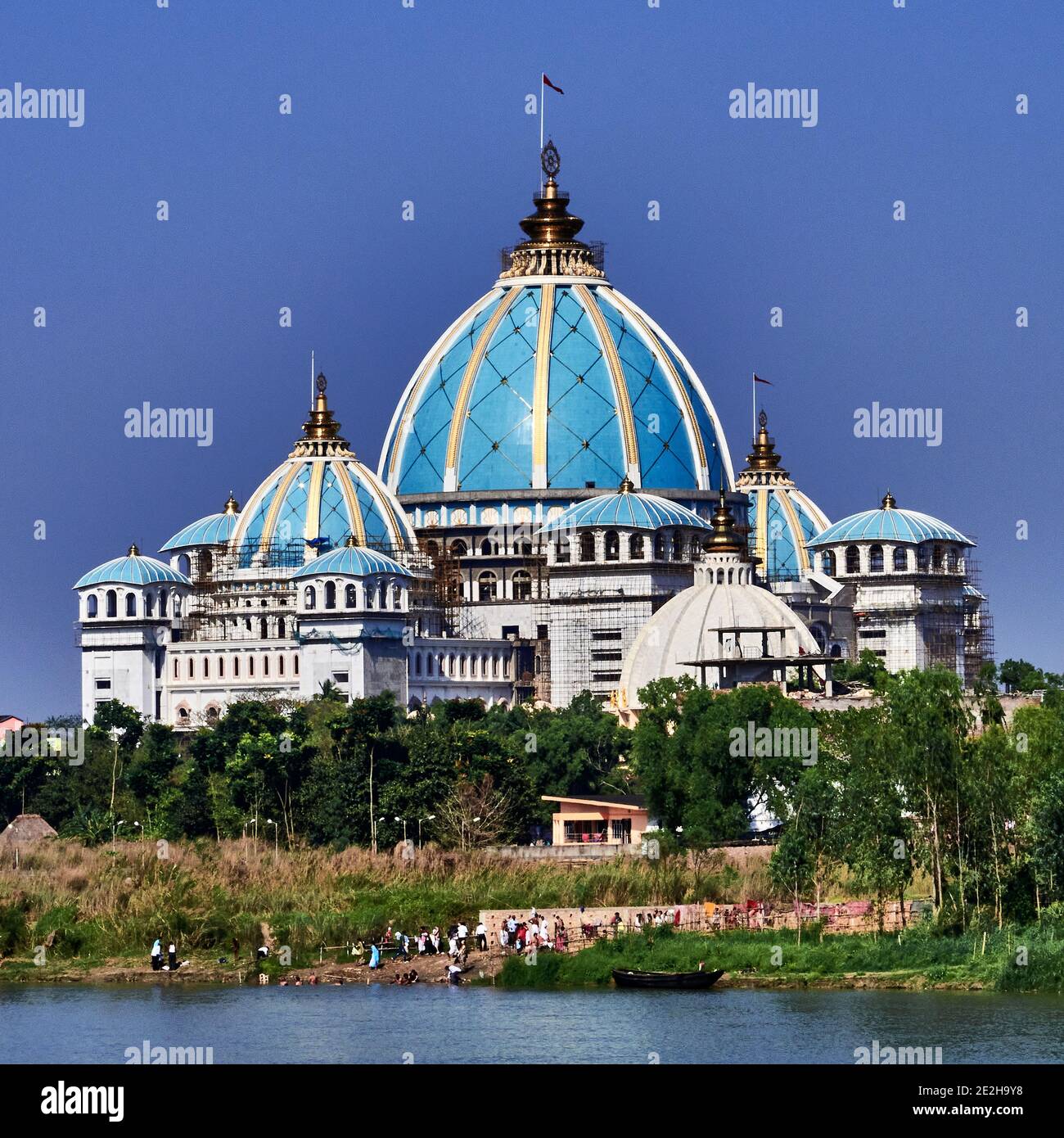 India, West Bengal, Mayapur. Mayapur city is surrounded by a few ...