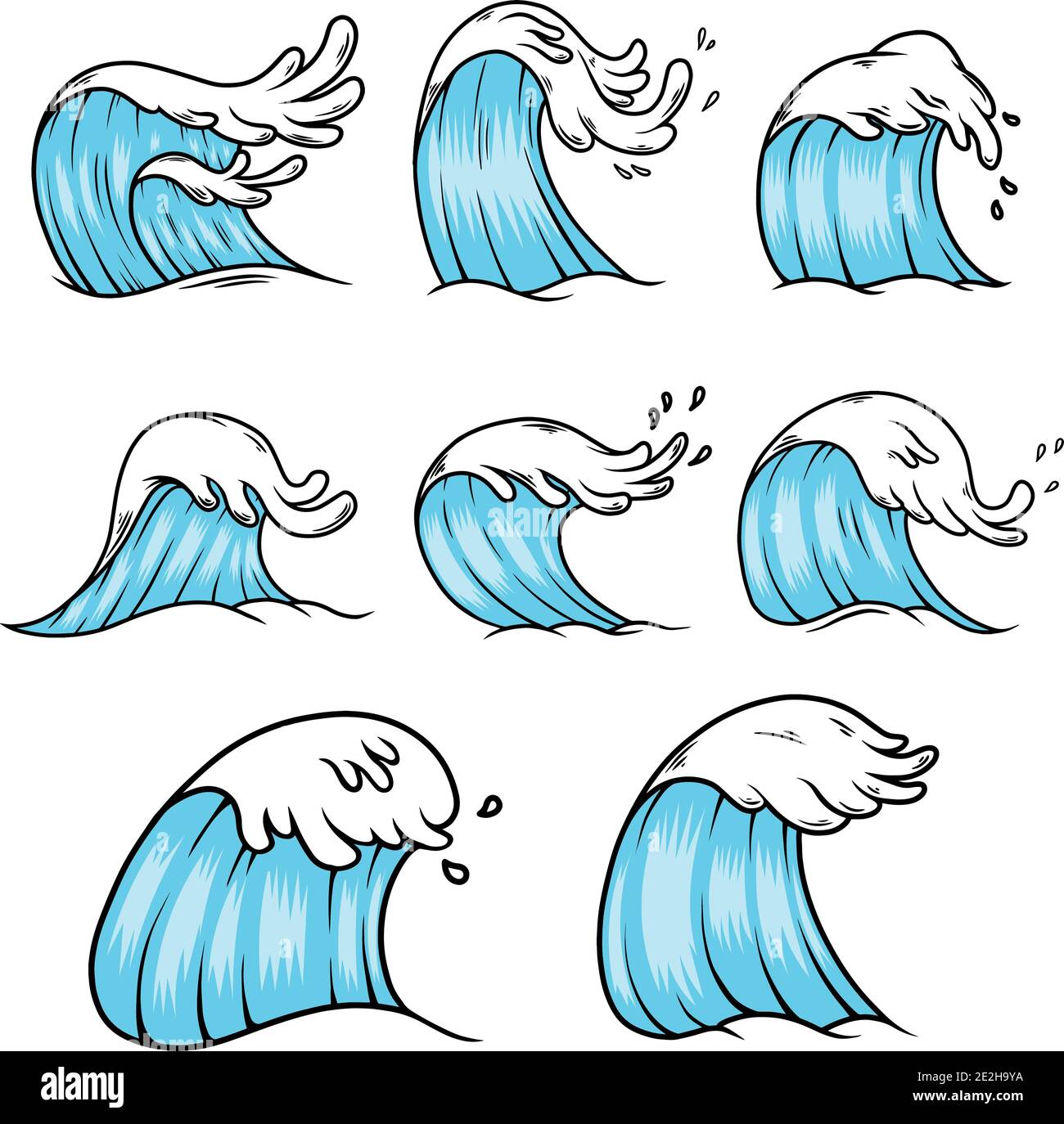 Wave In Kanagawa Vector Vectors High Resolution Stock Photography and ...