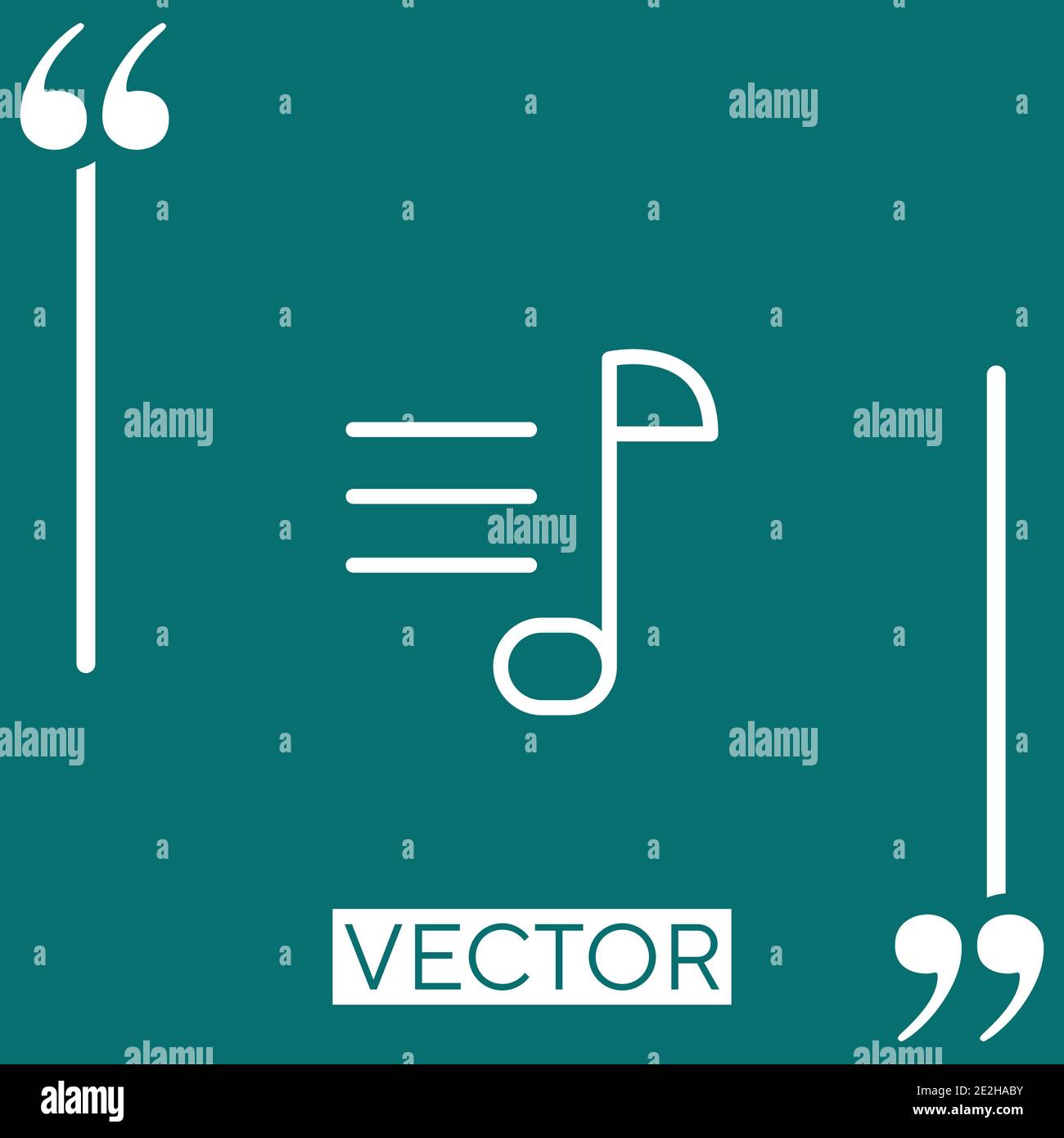 music settings vector icon Linear icon. Editable stroke line Stock ...