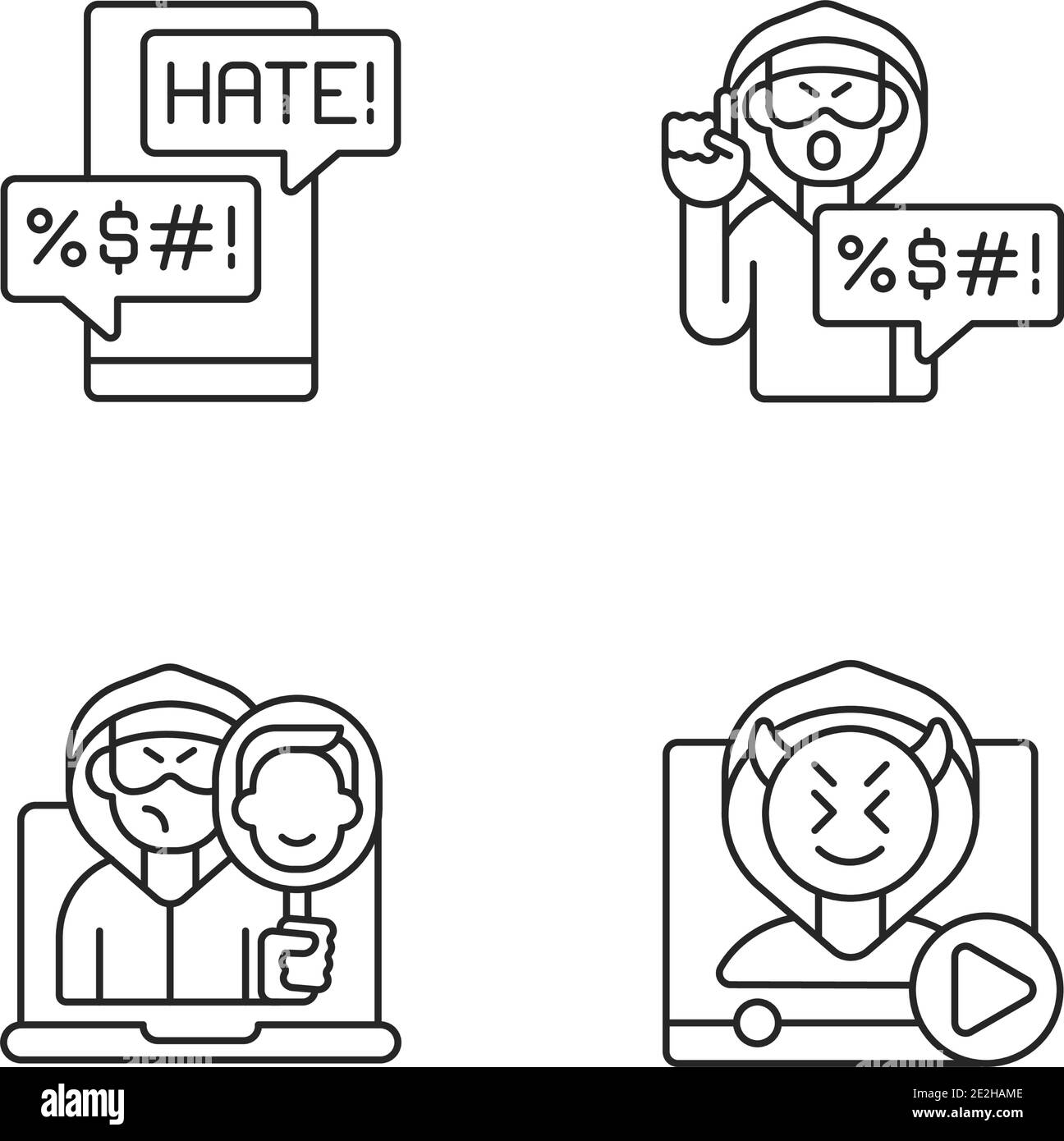 Illustration for bullying Black and White Stock Photos & Images - Alamy