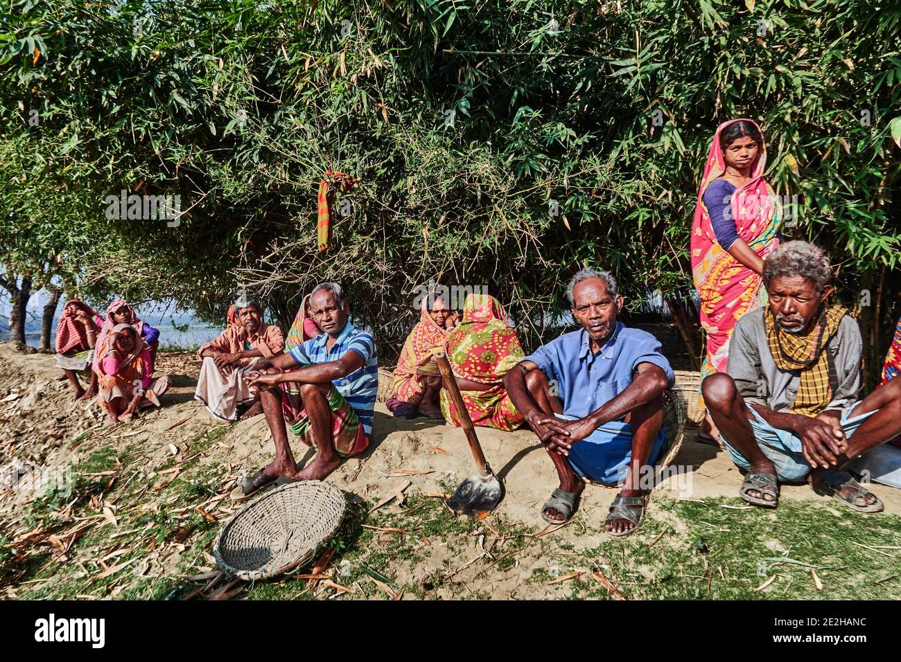 Matiari Village, West Bengal, India.Matiari lies on the banks of the ...