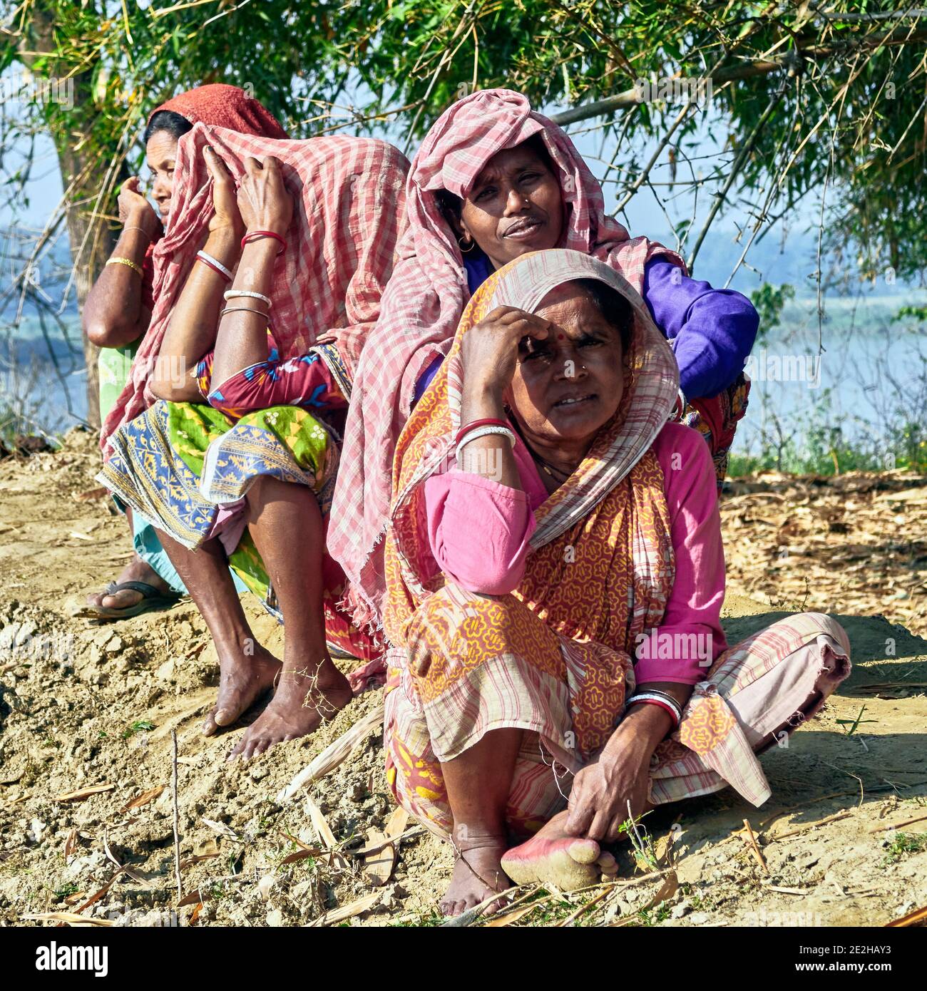 Matiari Village, West Bengal, India.Matiari lies on the banks of the ...