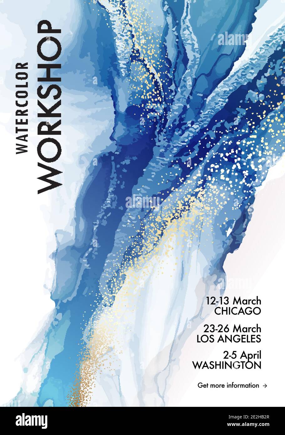 Aquamarine blue gold marble Stock Vector Images - Alamy