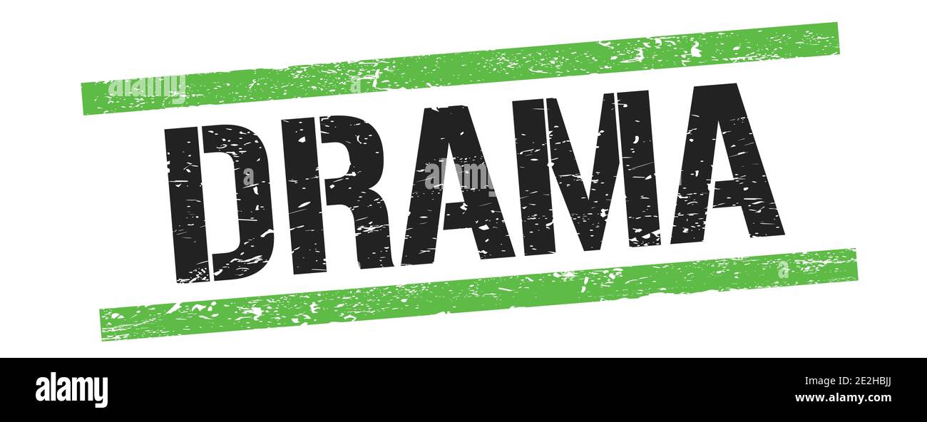 Drama text on green hi-res stock photography and images - Alamy