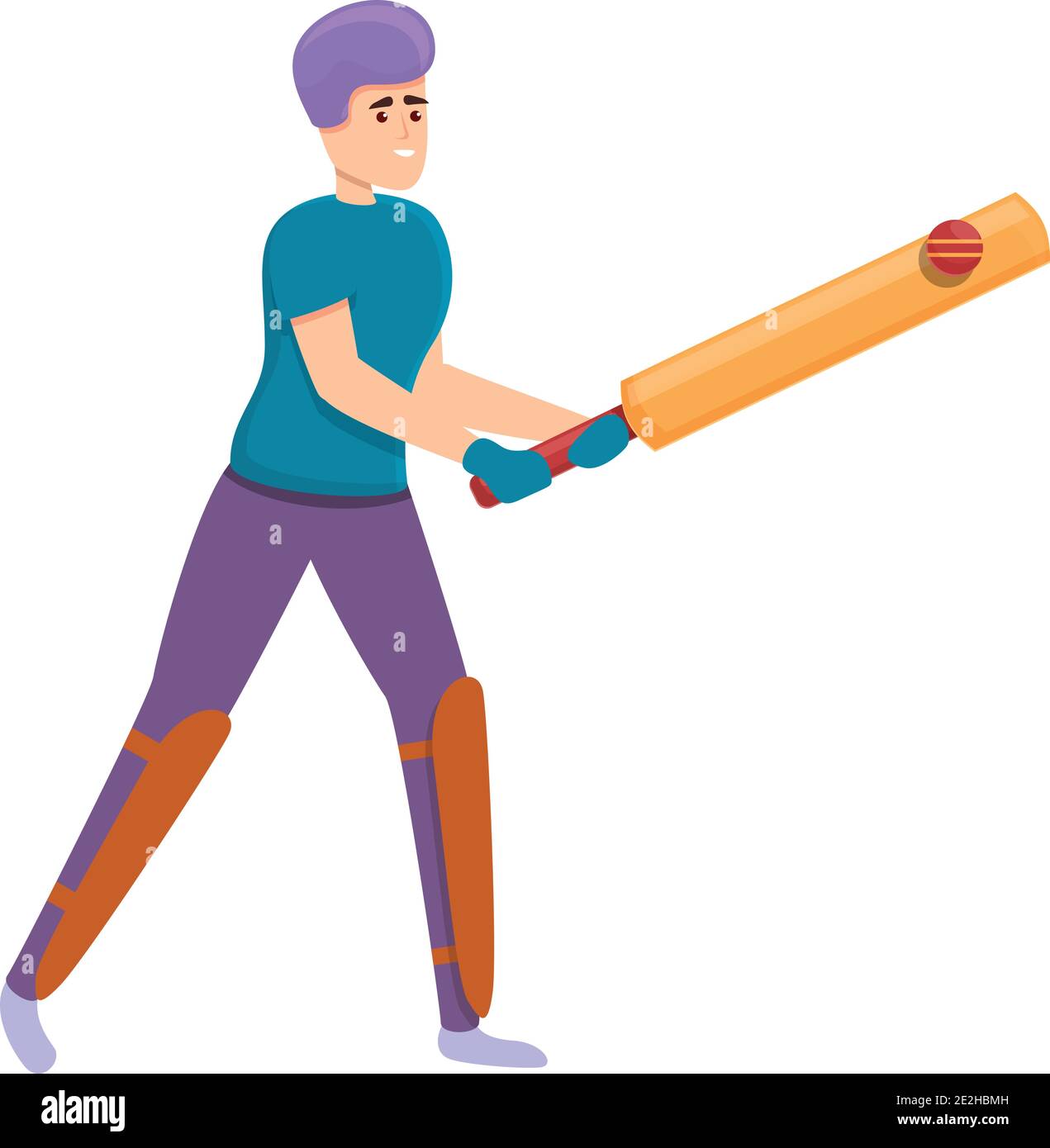 Cricket champion icon. Cartoon of cricket champion vector icon for web ...
