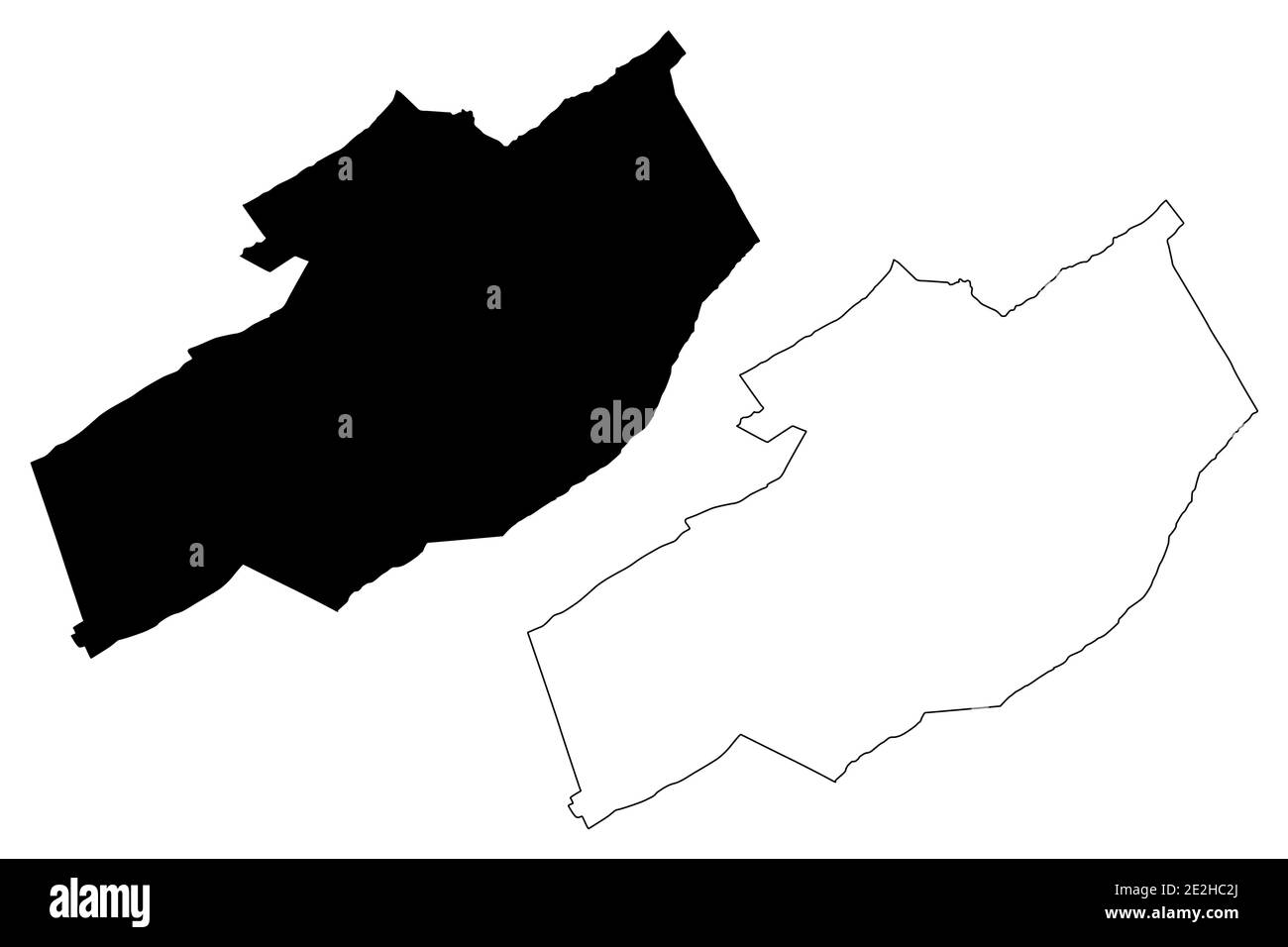Map of new castle virginia hi-res stock photography and images - Alamy