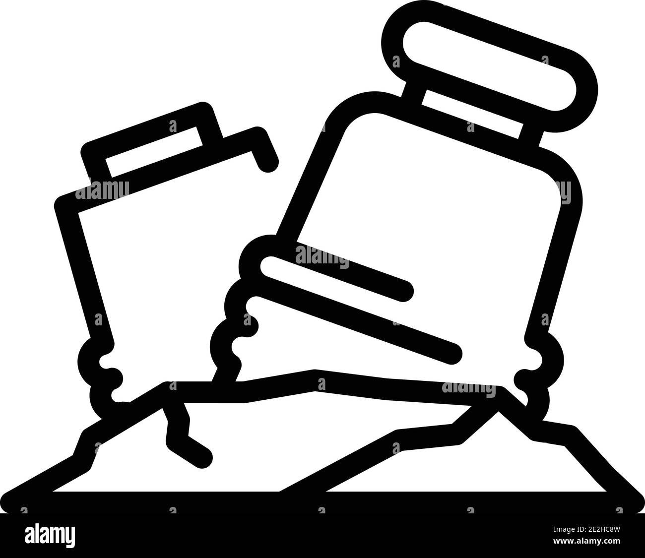 Plastic pollution icon. Outline plastic pollution vector icon for web ...