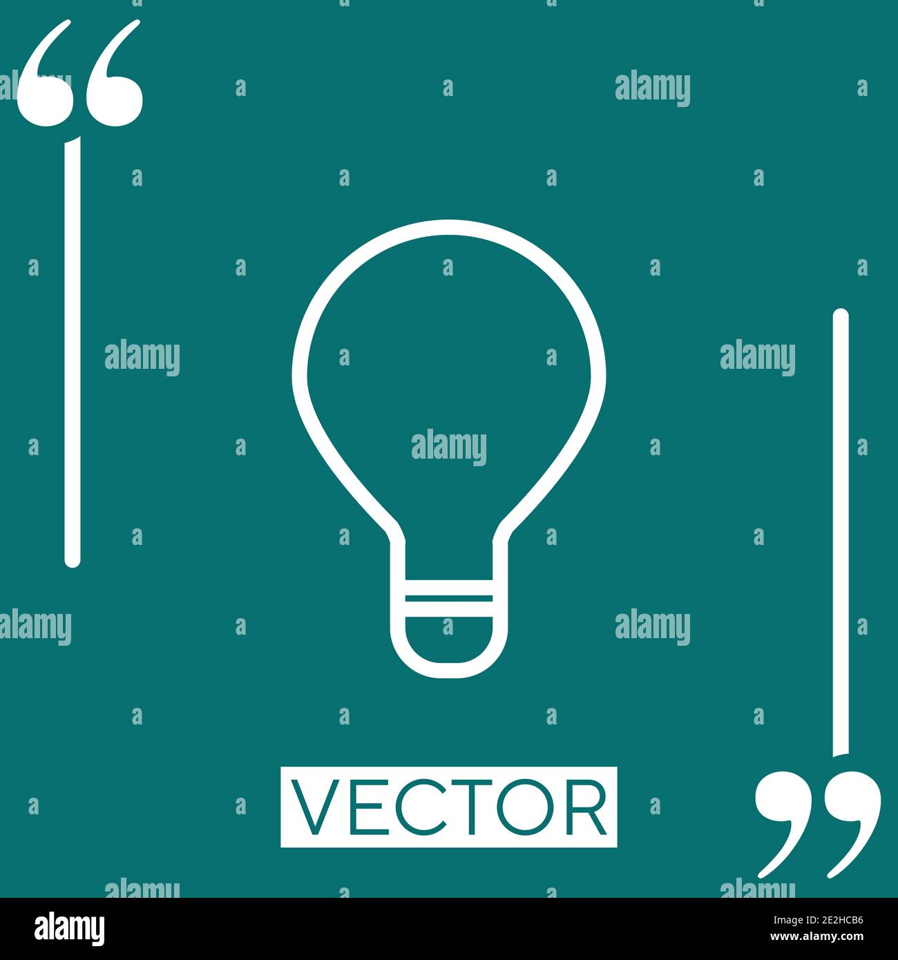 idea symbol Linear icon. Editable stroke line Stock Vector Image & Art ...