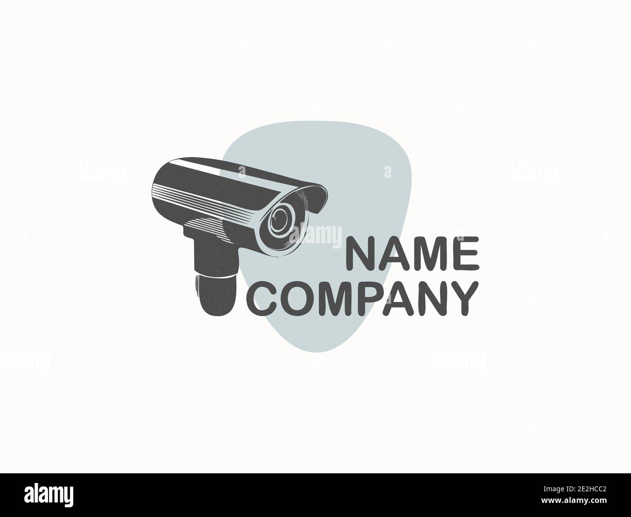 Outdoor cameras or security cameras. Illustration for design or logo ...