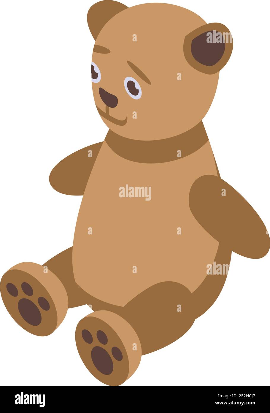 Toy bear icon. Isometric of toy bear vector icon for web design ...