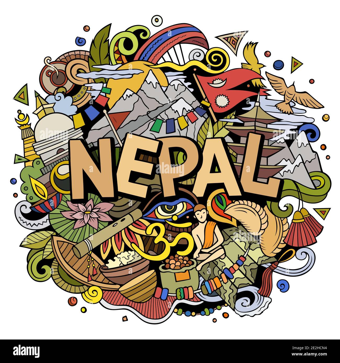 Monastery of nepal Cut Out Stock Images & Pictures - Alamy