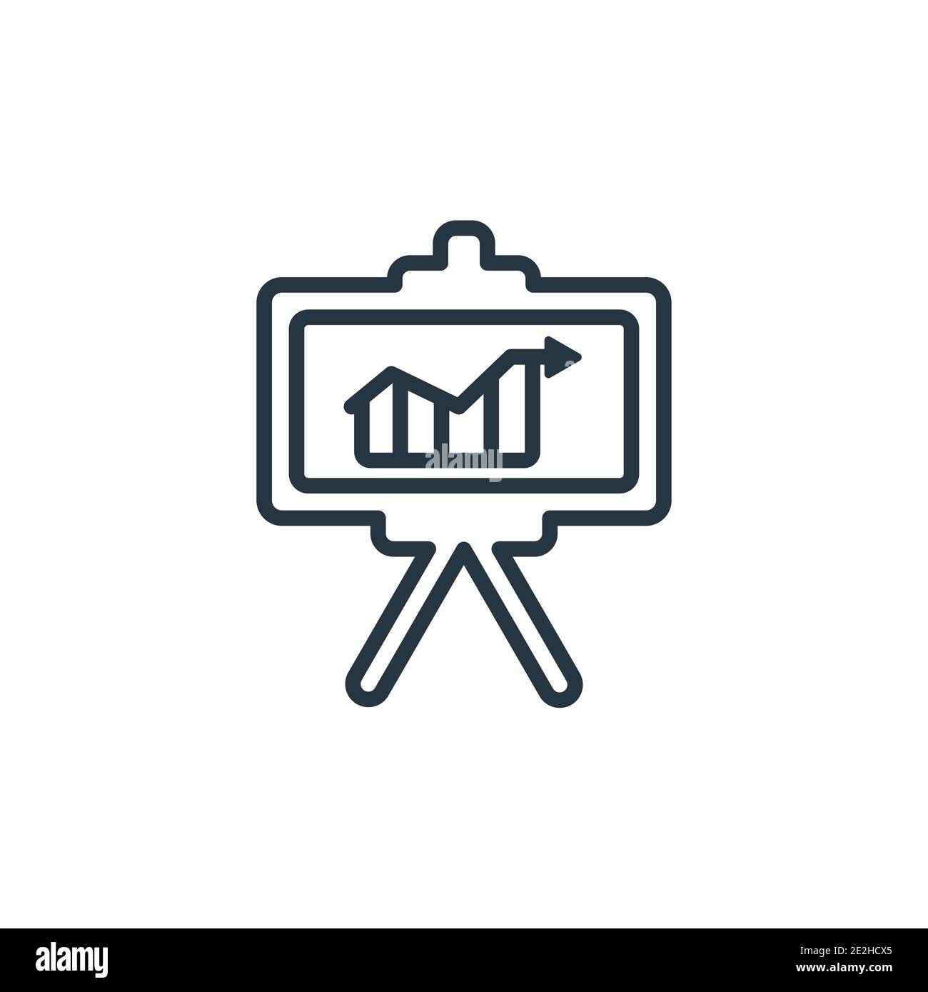 Fluctuation outline vector icon. Thin line black fluctuation icon, flat ...