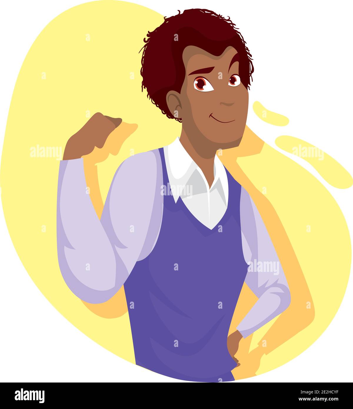 afro man cartoon design, Boy male person people human and social media ...