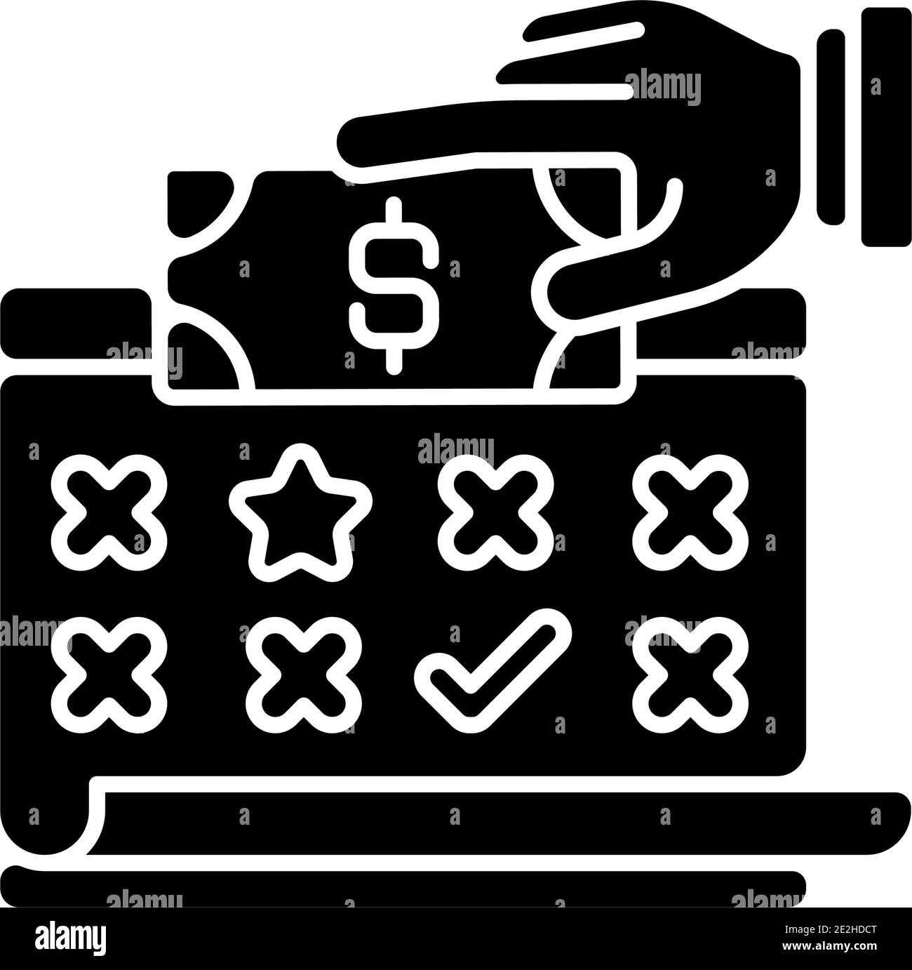 Payroll black glyph icon Stock Vector Image & Art - Alamy