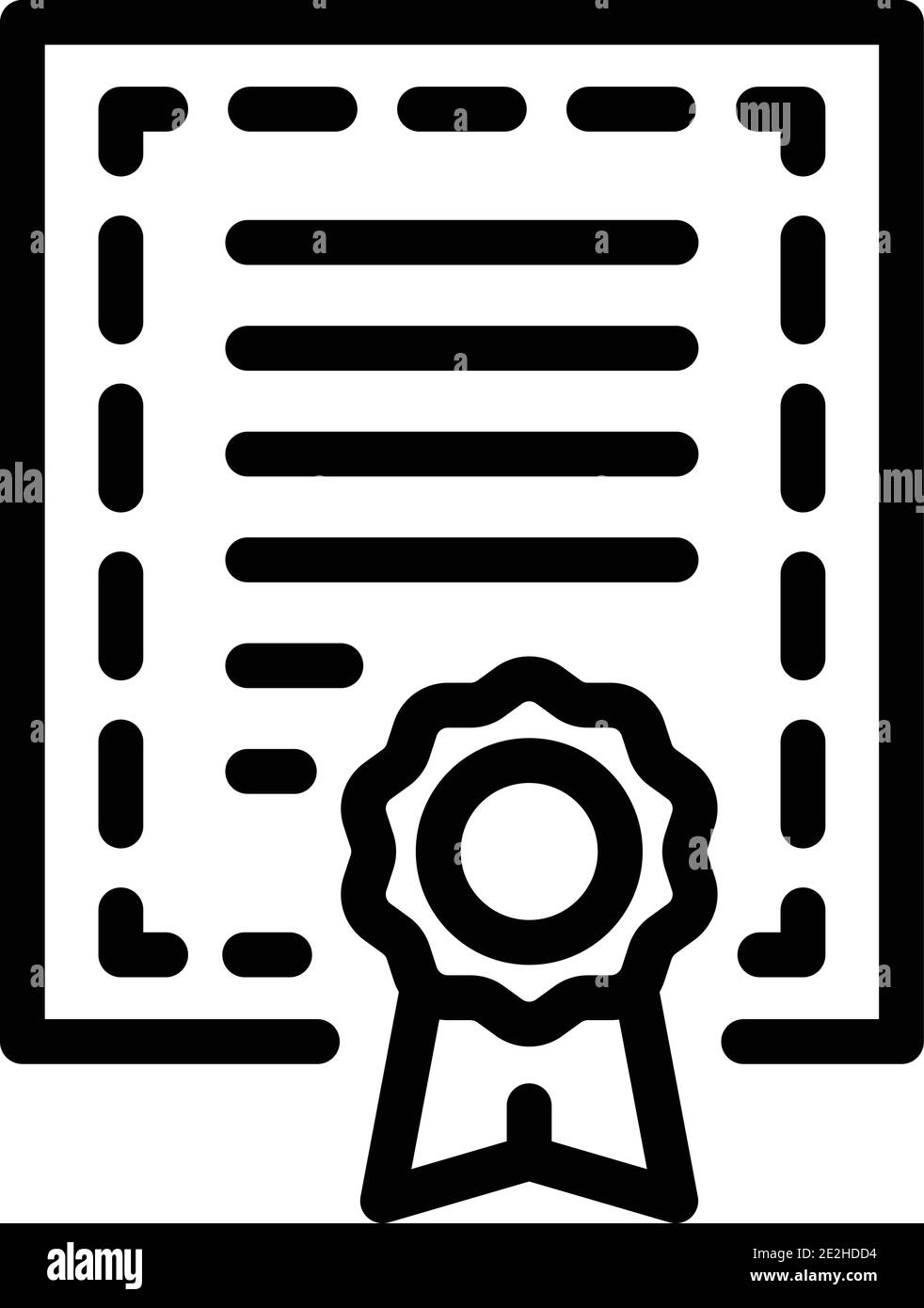 Academic degree icon. Outline academic degree vector icon for web ...