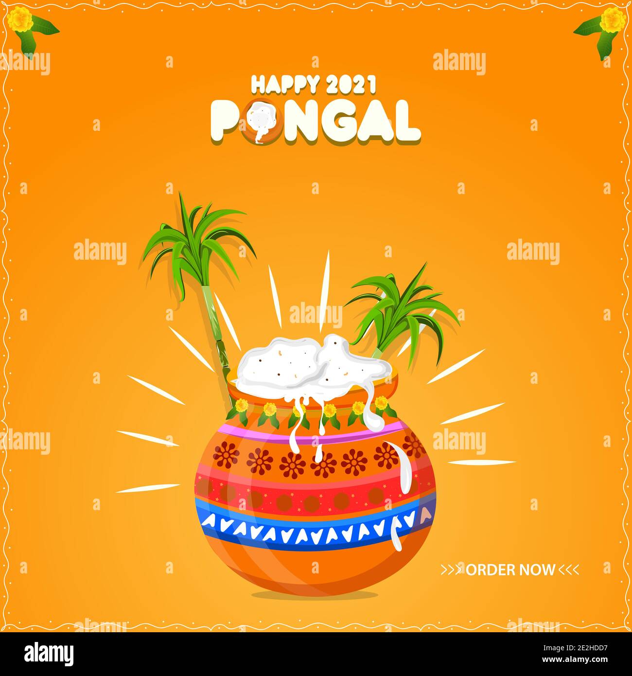 Happy Pongal celebration greeting card design backgrounds Stock Vector ...