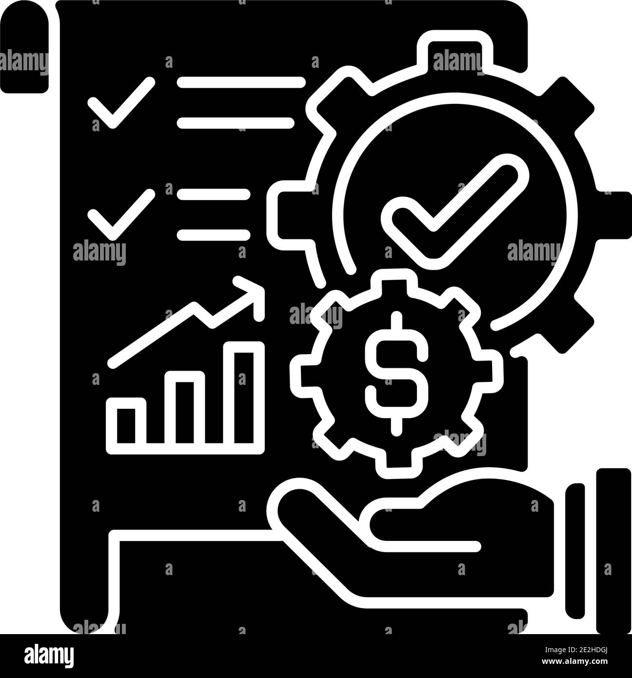 Management accounting black glyph icon Stock Vector Image & Art - Alamy