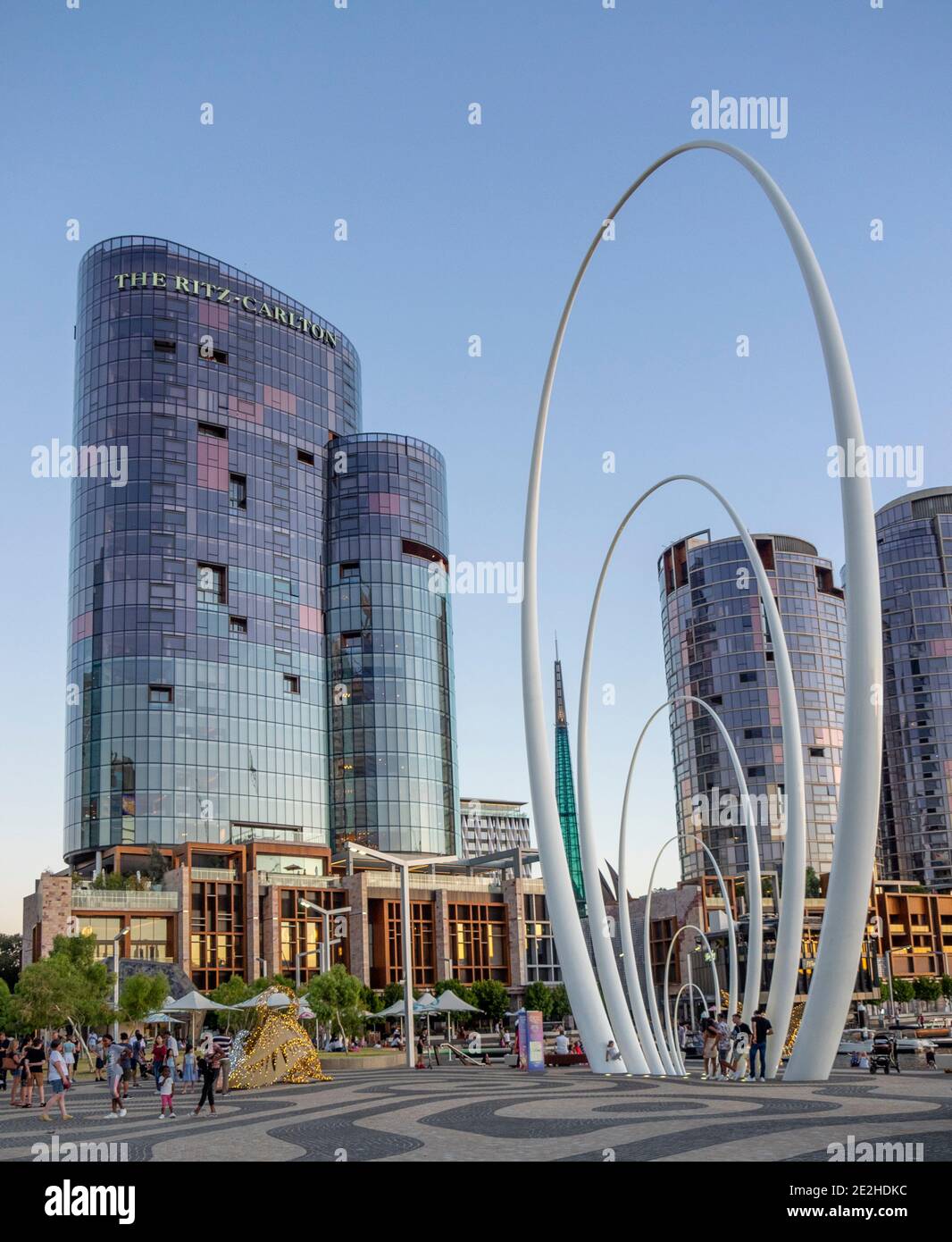 Ritz-Carlton Hotel and high rise residential towers and sculpture ...