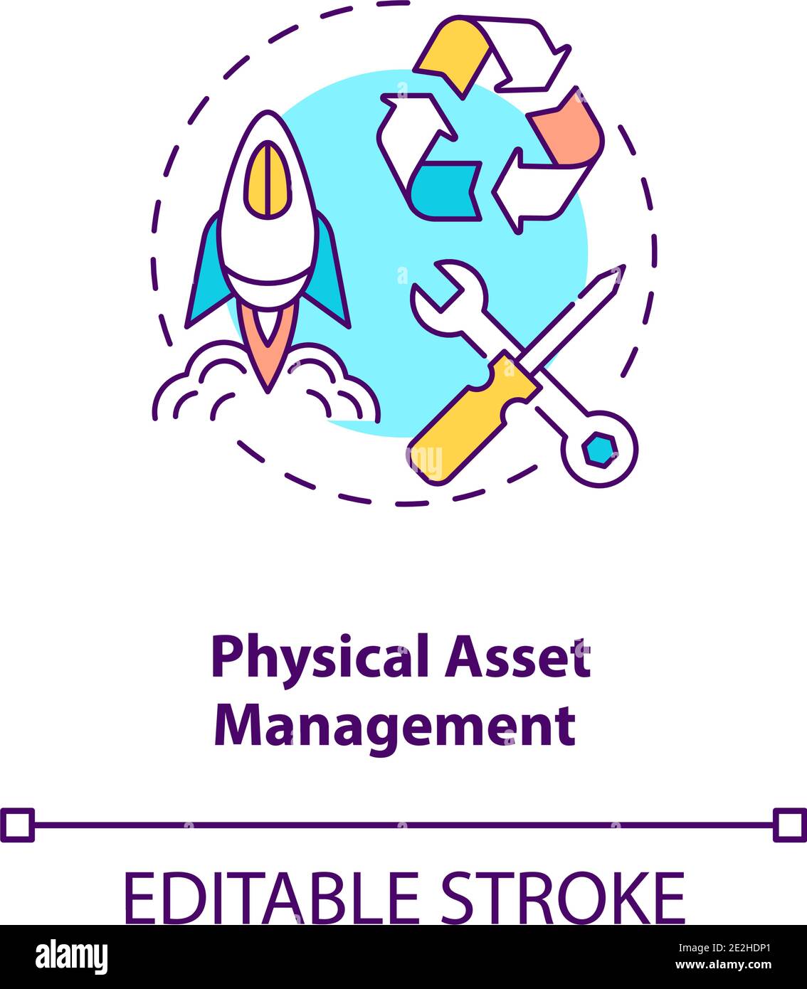 Physical asset management concept icon Stock Vector Image & Art - Alamy