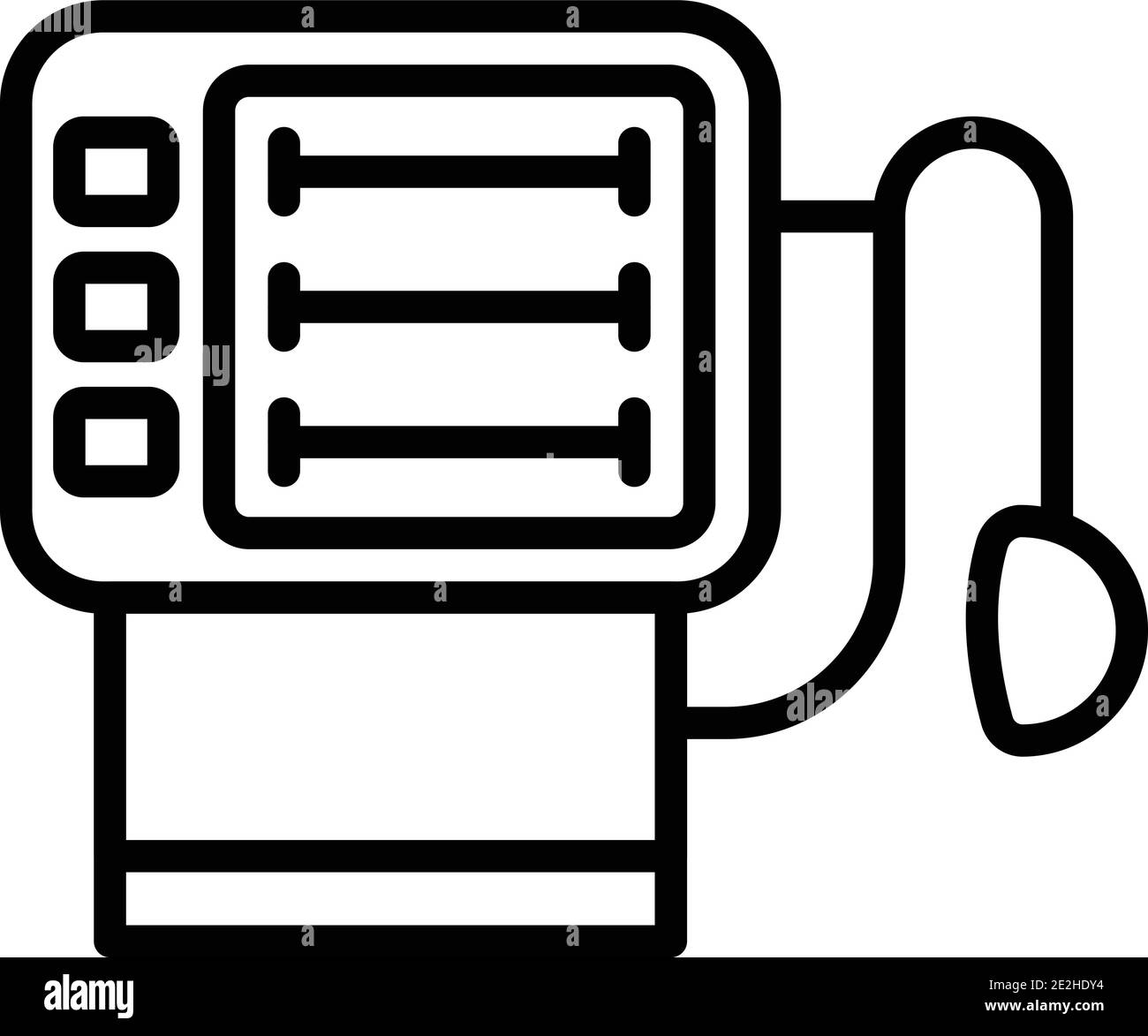 Clinic ventilator medical machine icon. Outline clinic ventilator ...