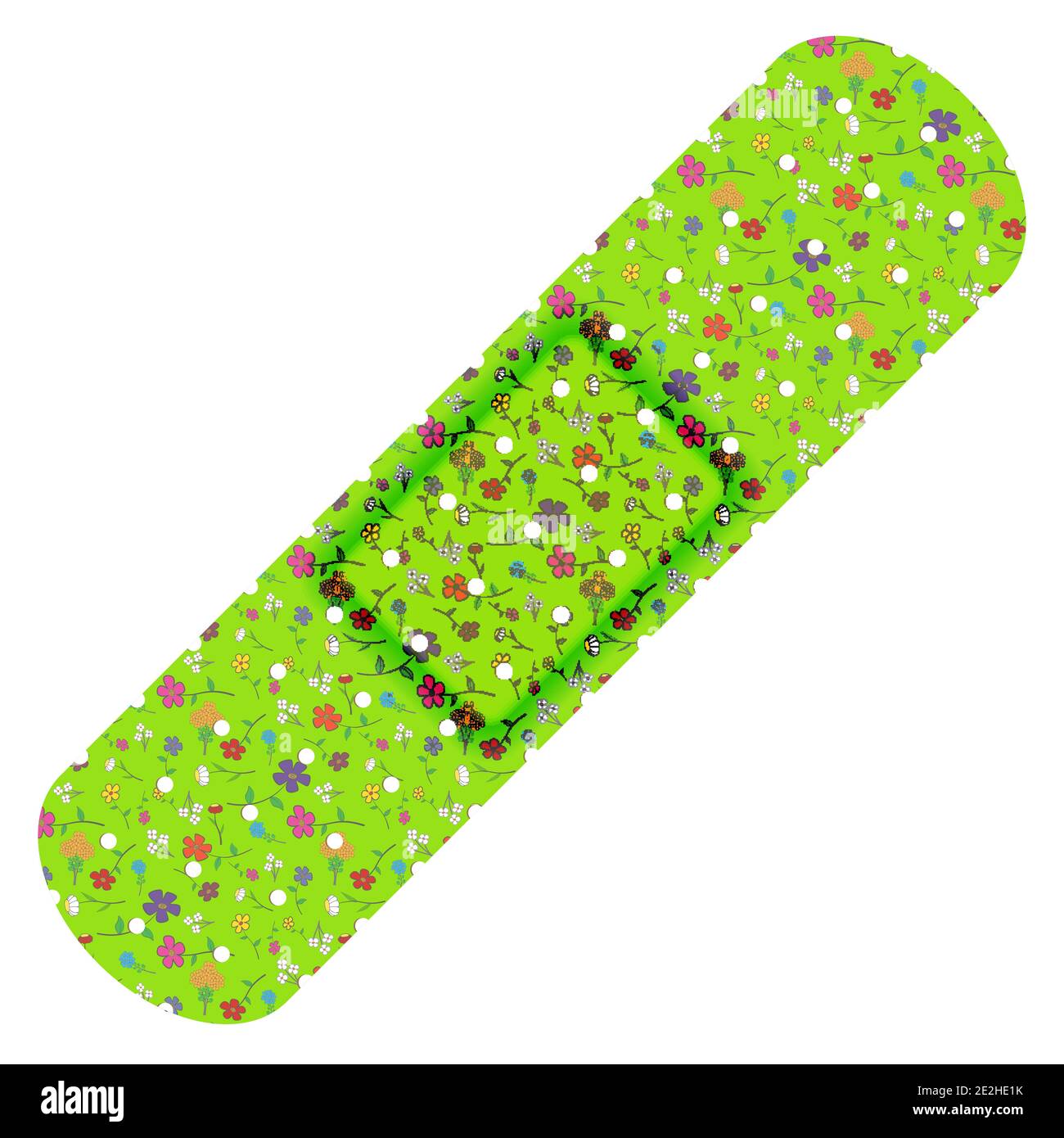 Floral Adhesive Plaster Stock Vector Image & Art - Alamy
