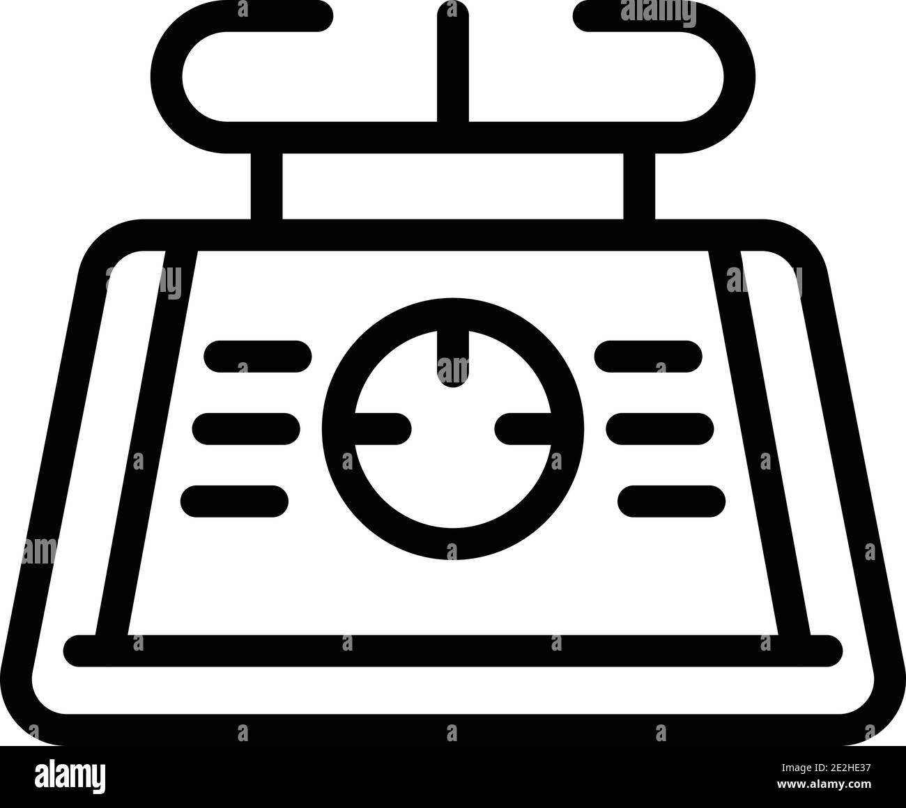 Heat gas stove icon. Outline heat gas stove vector icon for web design ...