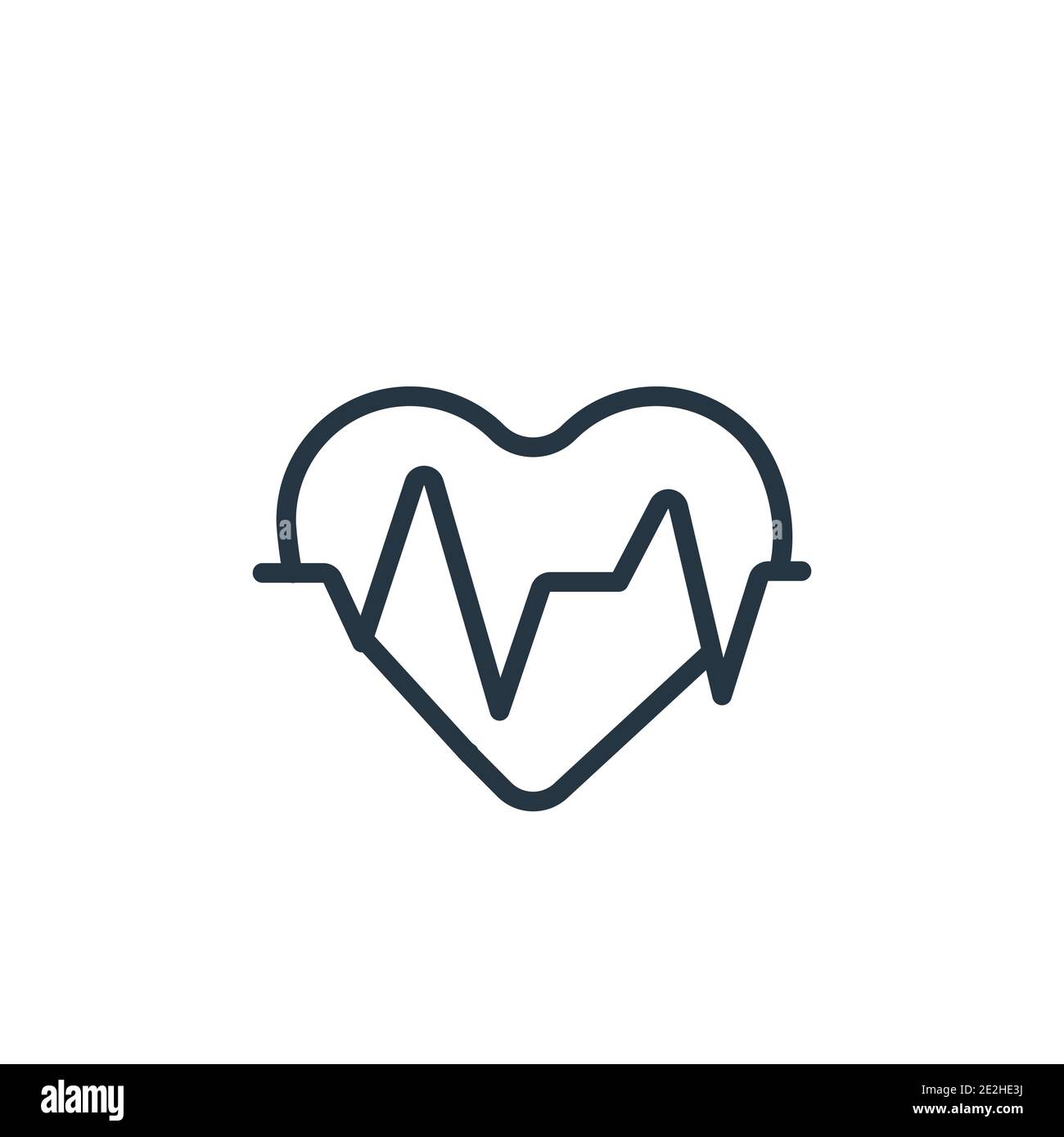 Lifeline outline vector icon. Thin line black lifeline icon, flat ...