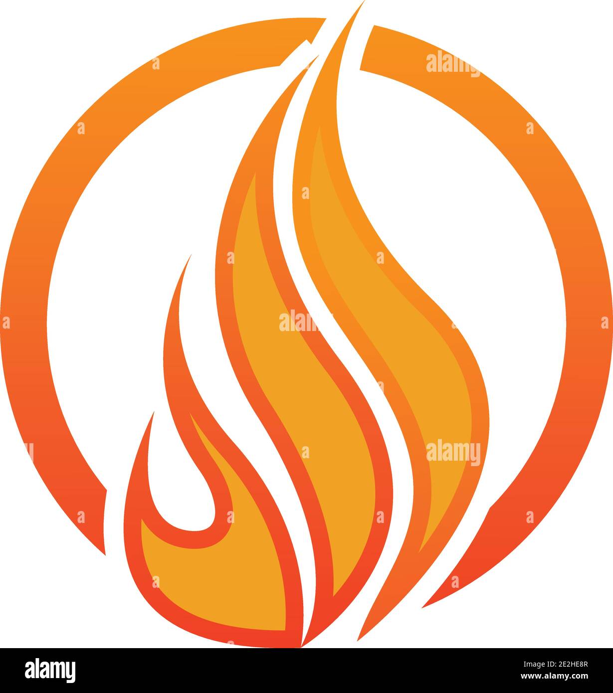 Fire with flame and feuer mit flamme Logo - Vector Stock Vector Image ...