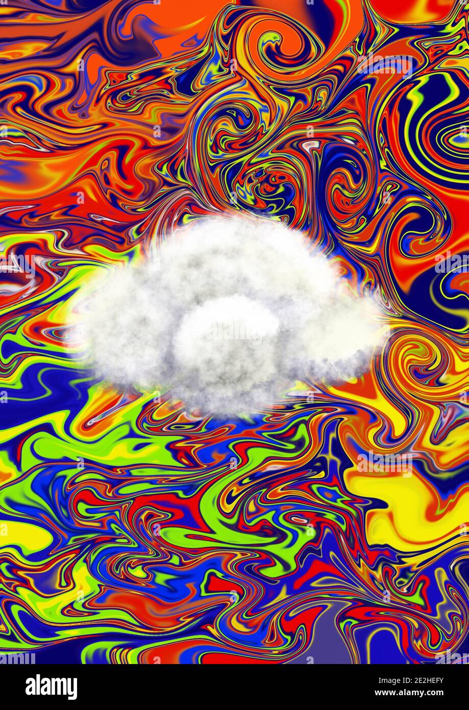 Rainbow splash background cloud Stock Photo - Alamy