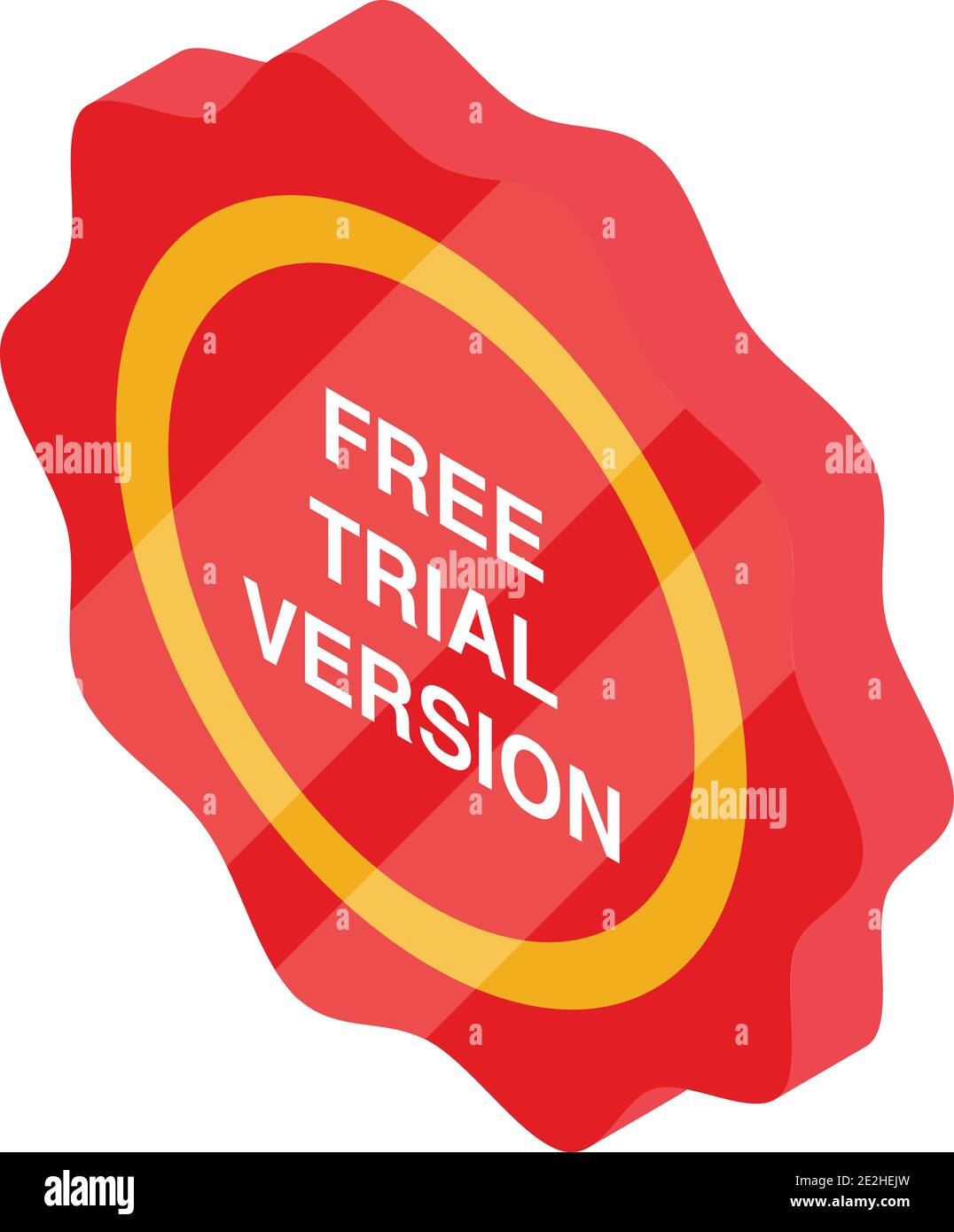 Free version icon. Isometric of free version vector icon for web design ...