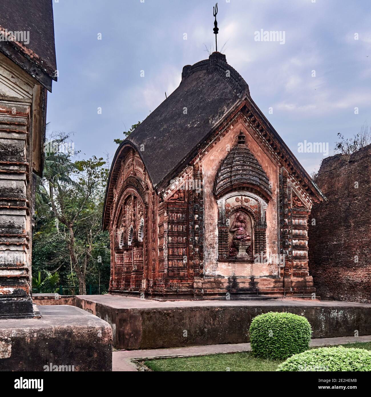 Baranagar. West Bengal, India. Char Bangla temple complex was built by ...