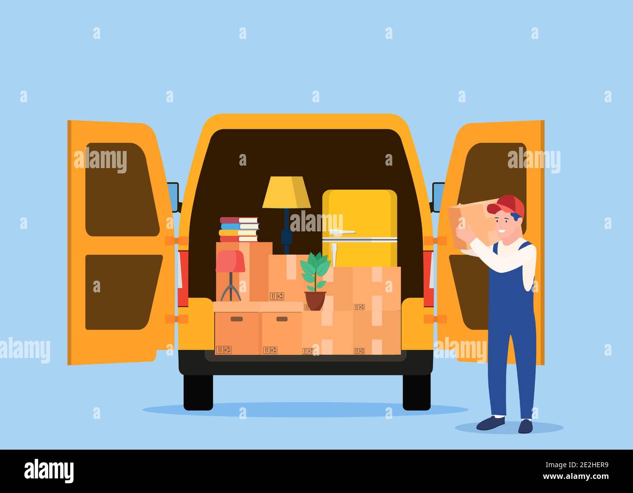 Truck for transportation of goods Stock Vector Image & Art - Alamy
